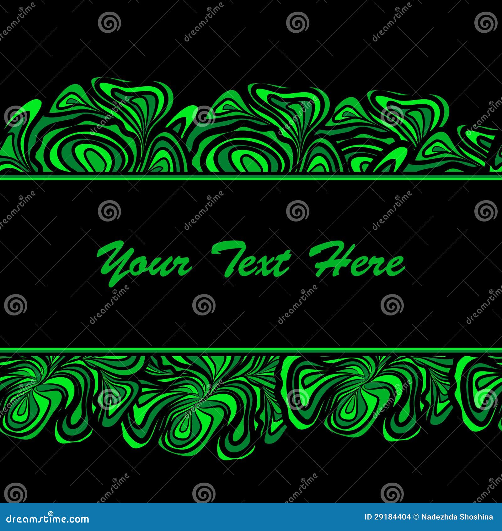 Green Abstract Borders of Stripe Stock Vector - Illustration of ...