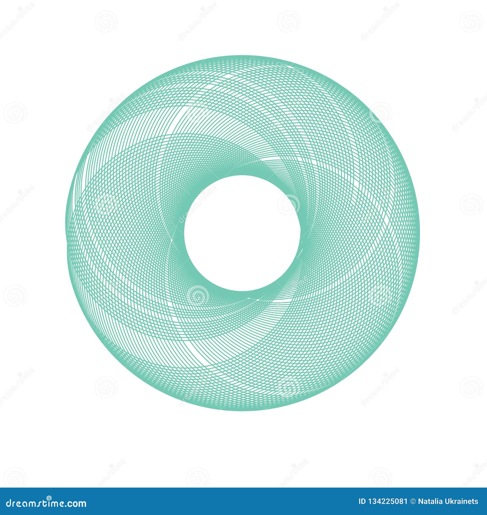 Green abstract circle stock vector. Illustration of line - 134225081