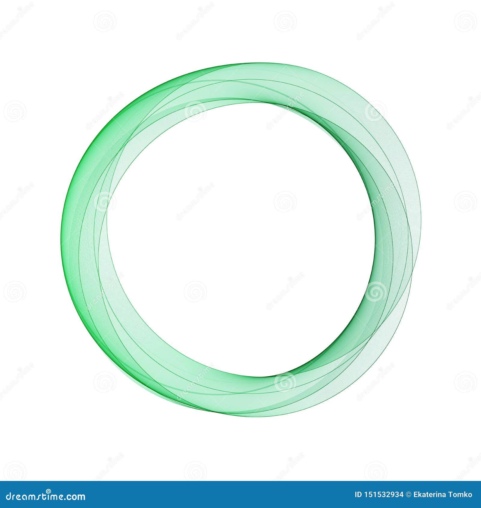 Green Abstract Circle. Vector Illustration. Eps 10 Template for ...