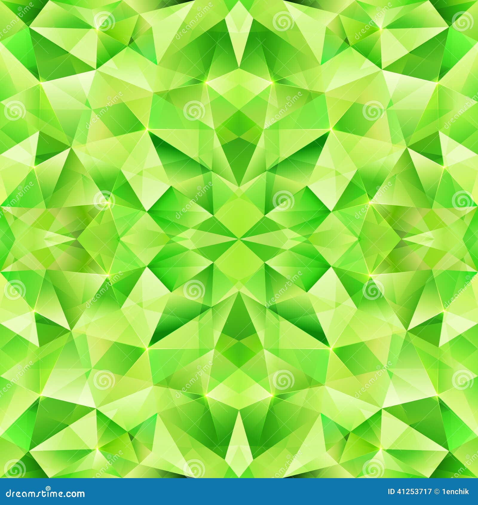Green Abstract Crystal Vector Seamless Pattern Stock Vector ...