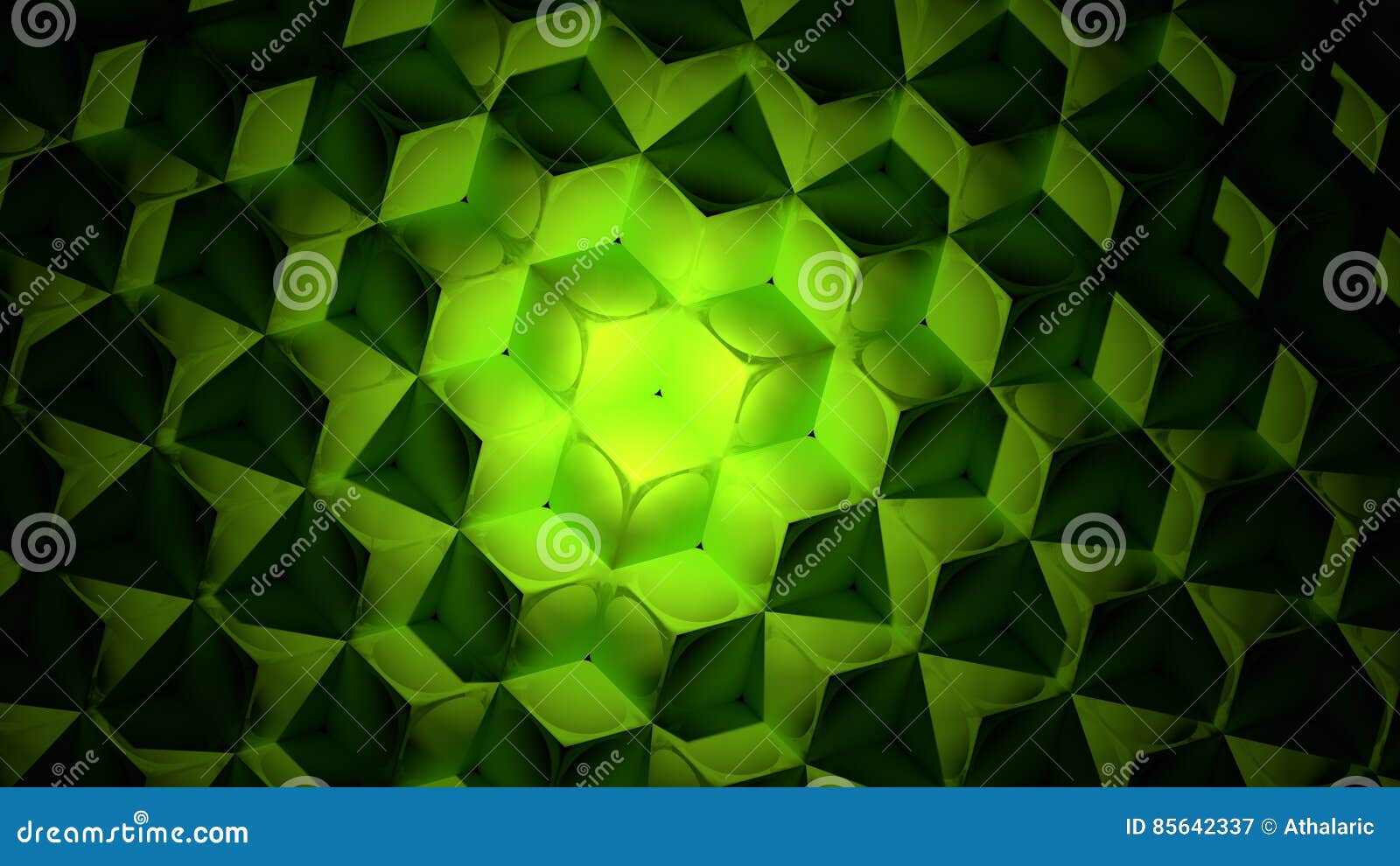 Green Abstract Cubes Background Stock Illustration - Illustration of ...