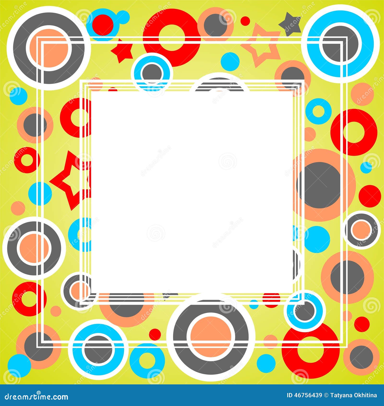 Green abstract frame stock vector. Illustration of decorate - 46756439