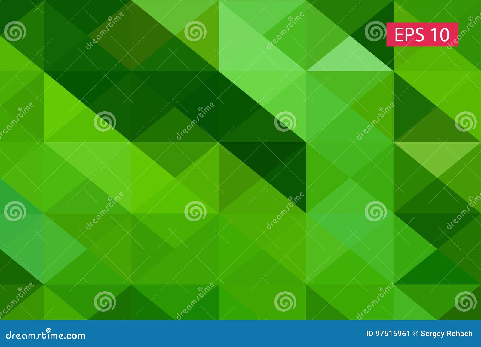 Green Abstract Geometric Background, from Polygons, Triangle Background ...