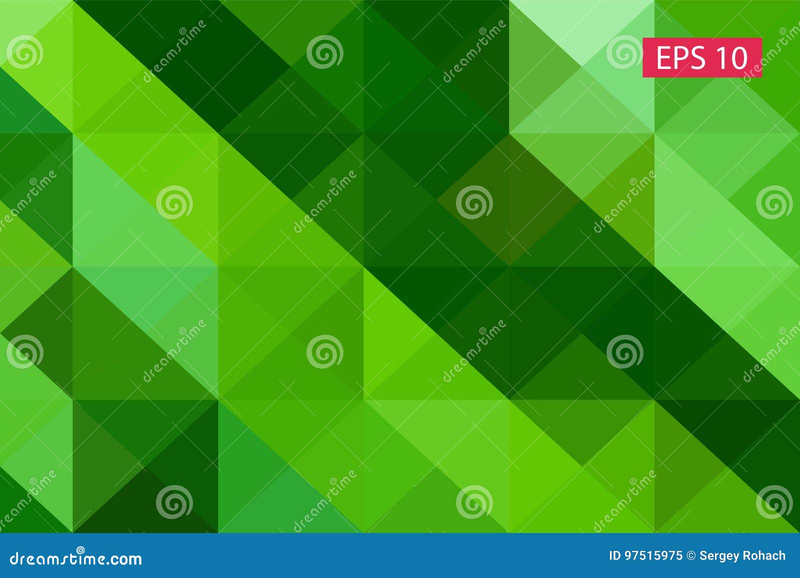 Green Abstract Geometric Background, from Polygons, Triangle Background ...