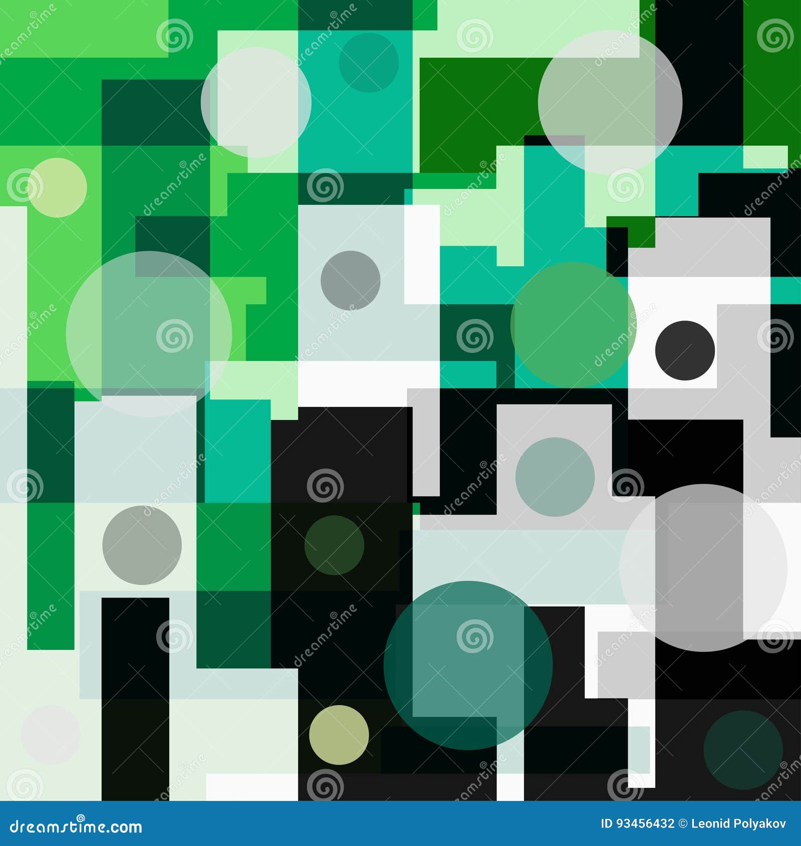 Green Abstract Geometric Pattern Stock Vector - Illustration of ...