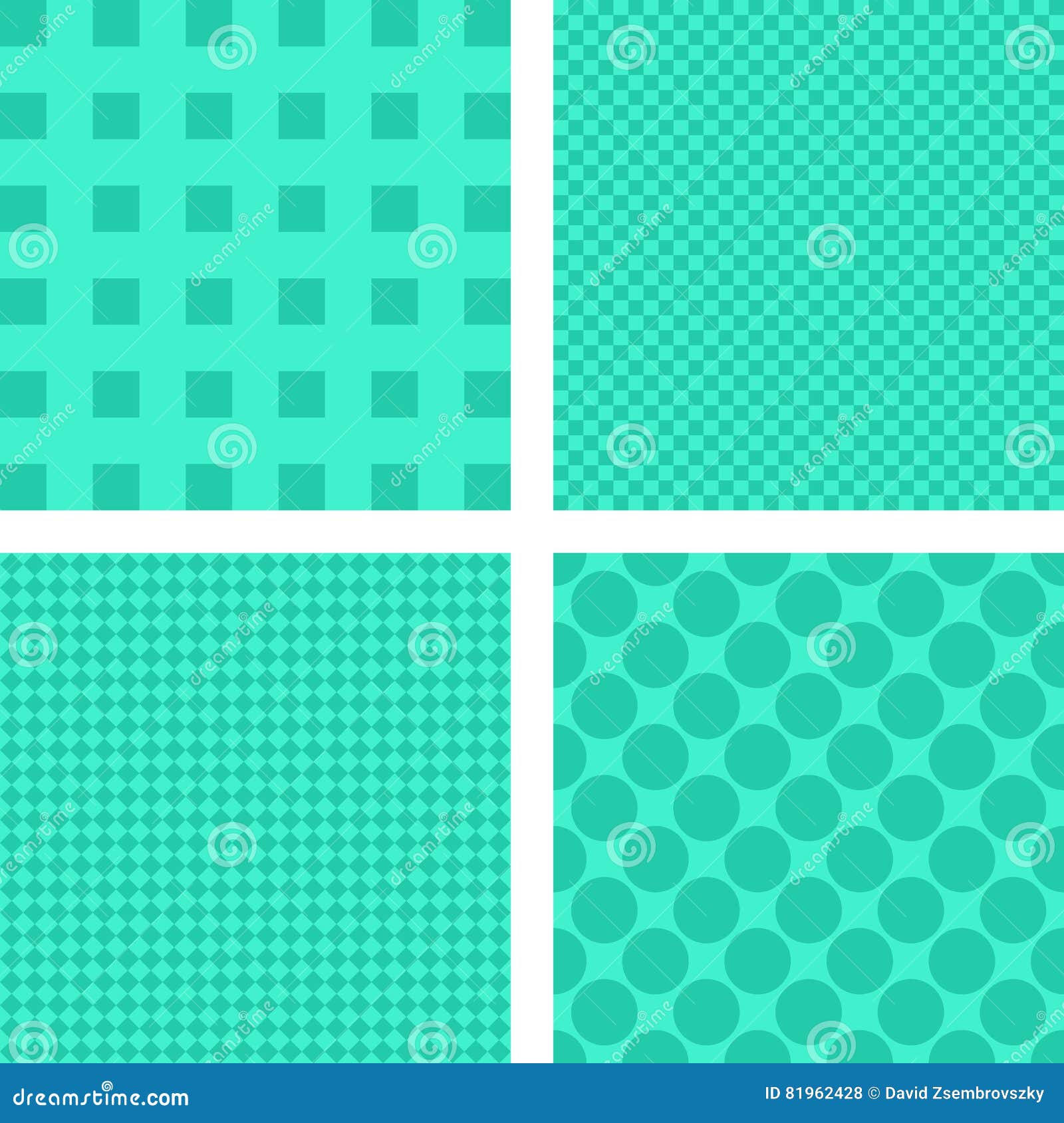 Green Abstract Geometric Shape Wallpaper Set Stock Vector ...
