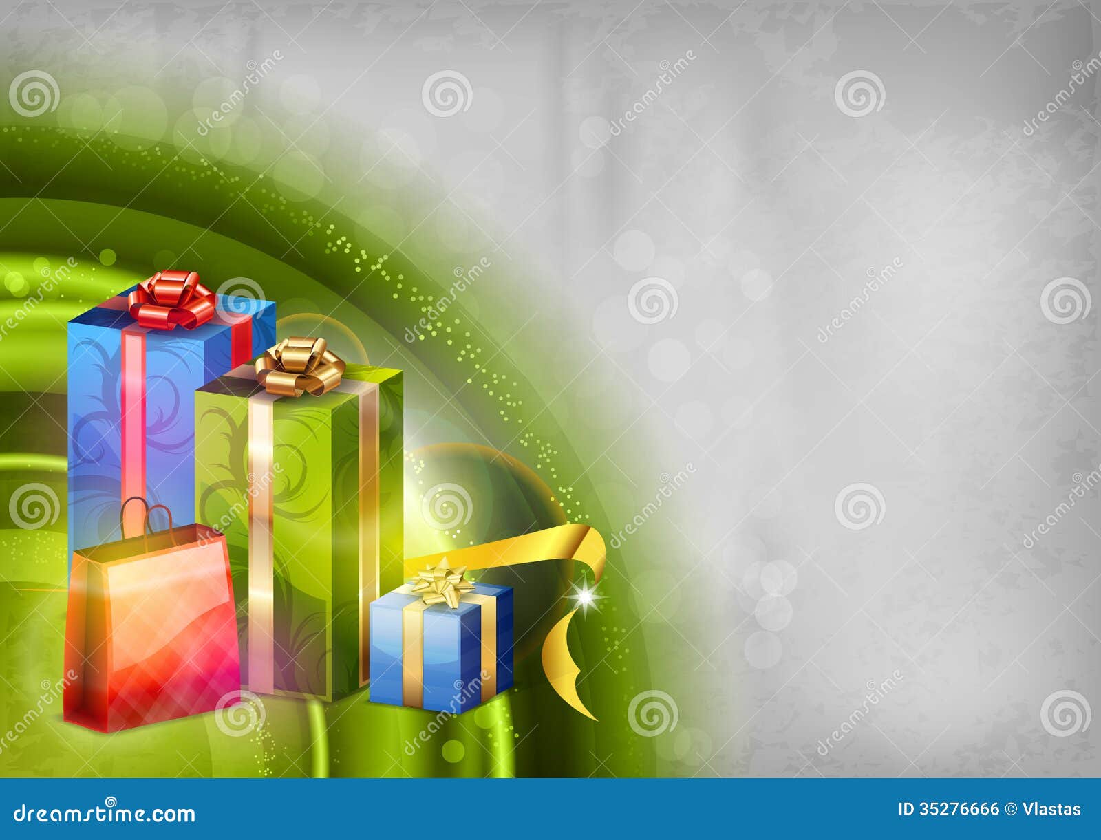 Green abstract gifts stock vector. Illustration of present - 35276666