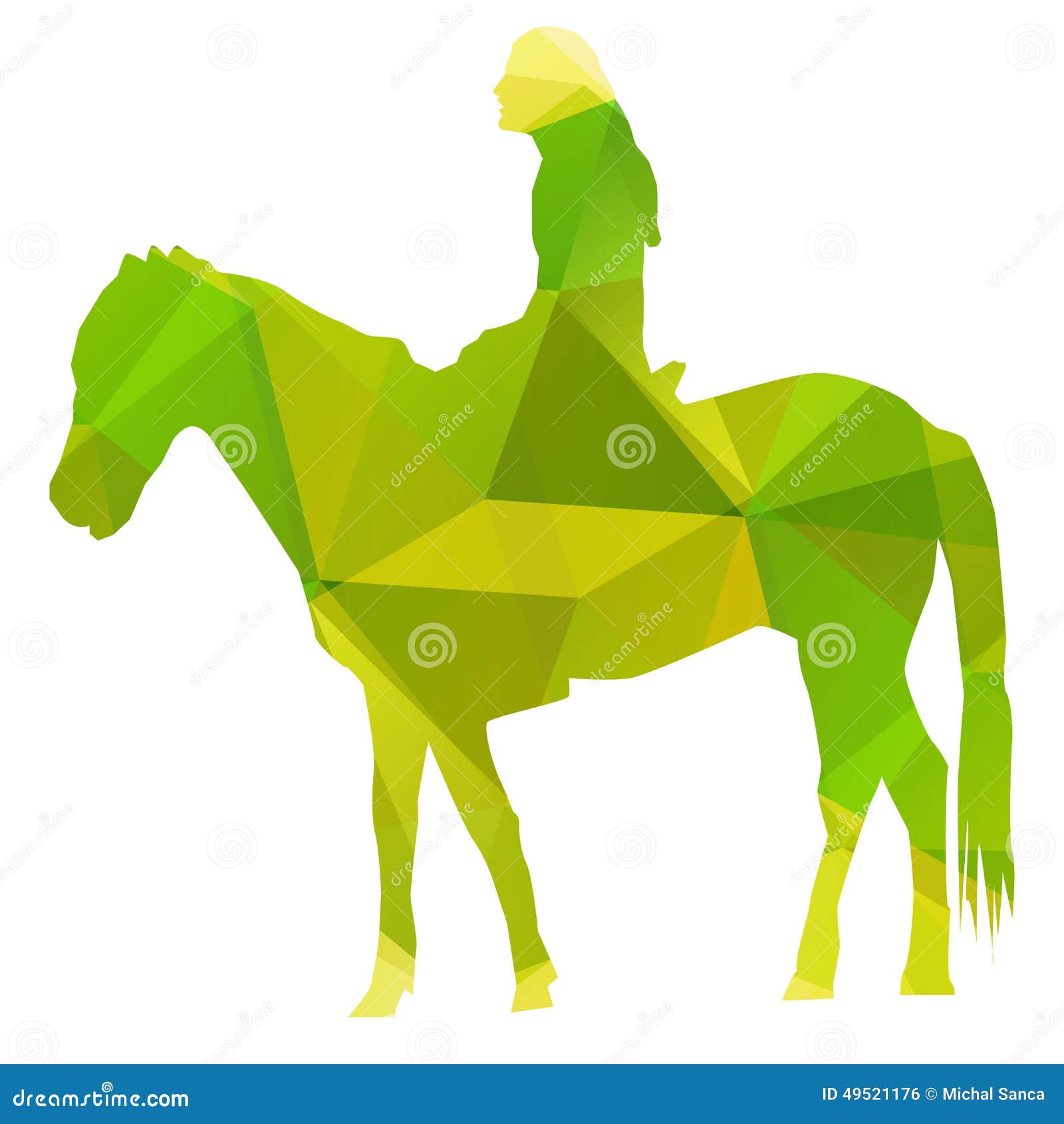 Green abstract horse stock vector. Illustration of mammal - 49521176