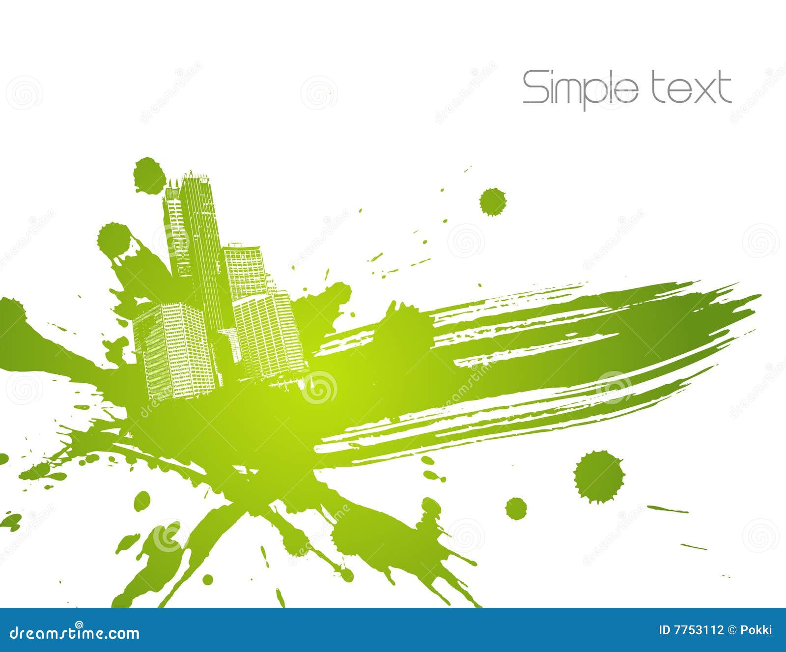Green Abstract Illustration. Vector Stock Vector - Illustration of dark ...