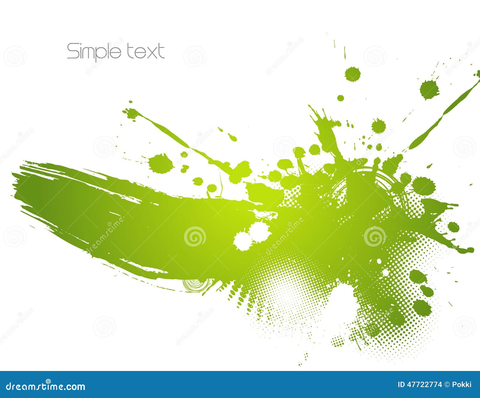 Green Abstract Illustration. Vector Stock Vector - Illustration of ...