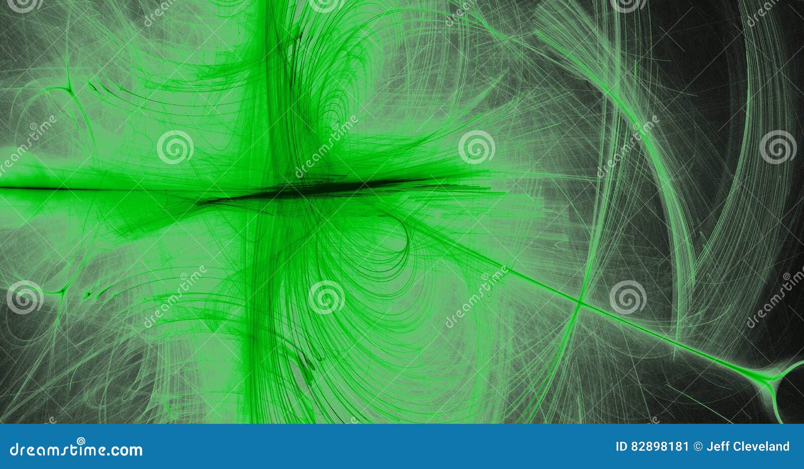 Green Abstract Lines Curves Particles Background Stock Image - Image of ...