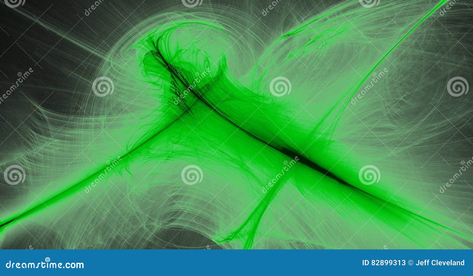 Green Abstract Lines Curves Particles Background Stock Image - Image of ...