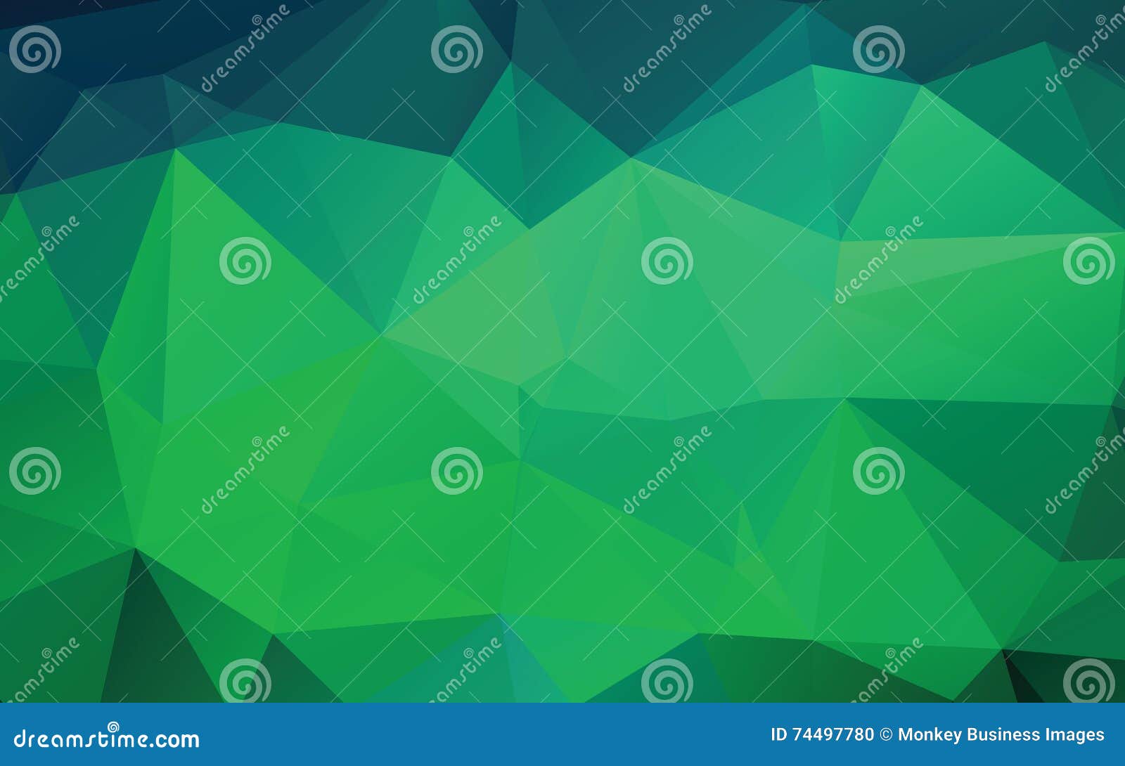Green Abstract Low Poly Vector Background Stock Vector - Illustration ...