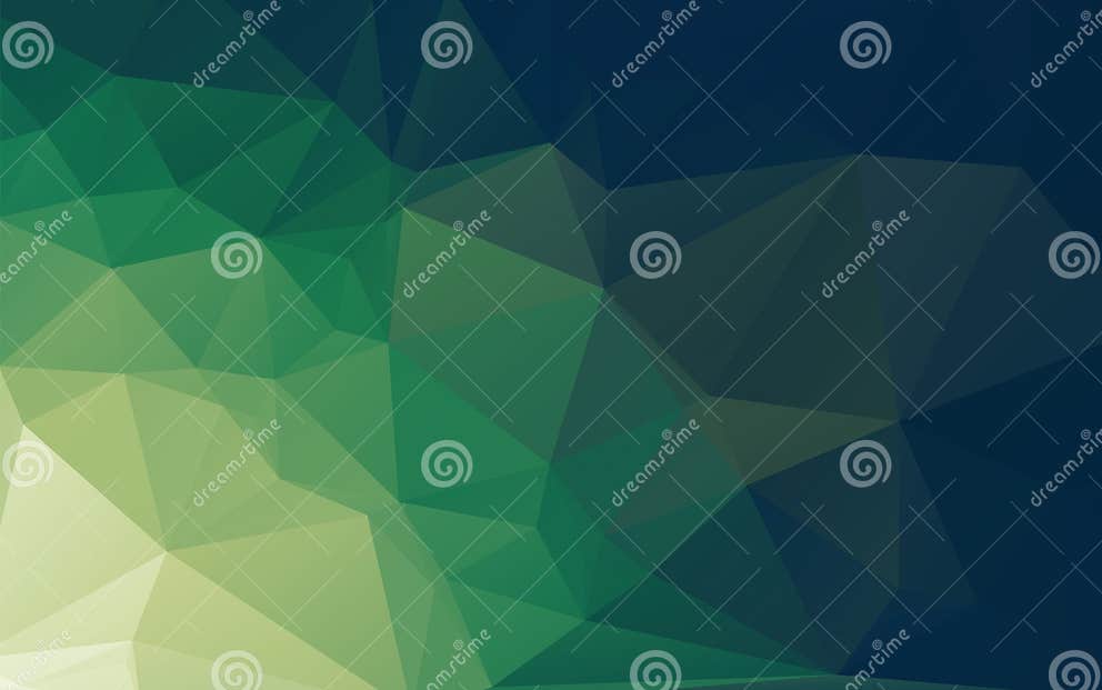 Green Abstract Low Poly Vector Background Stock Vector - Illustration ...