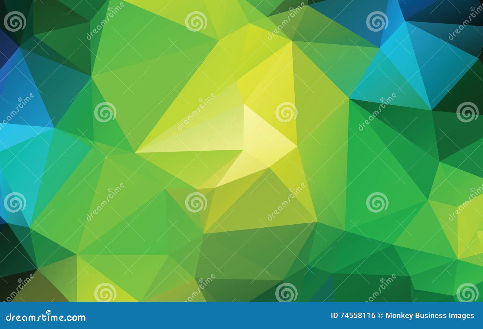 Green Abstract Low Poly Vector Background Stock Illustration ...
