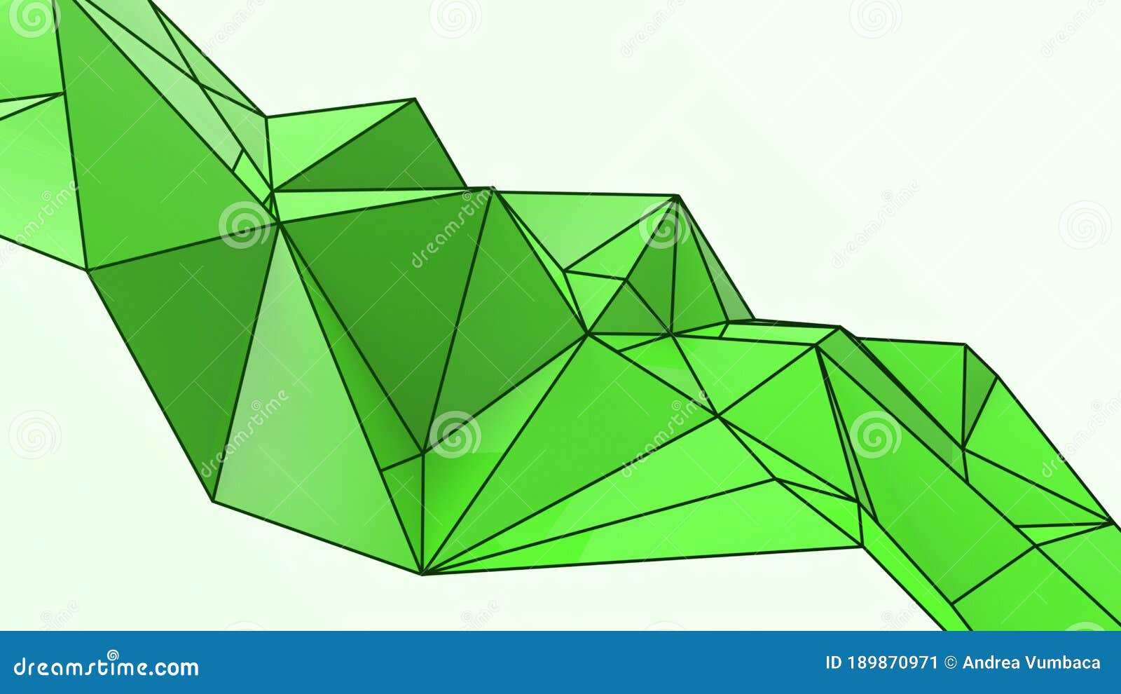 Green Abstract Modern Crystal Background. Polygon, Line, Triangle ...