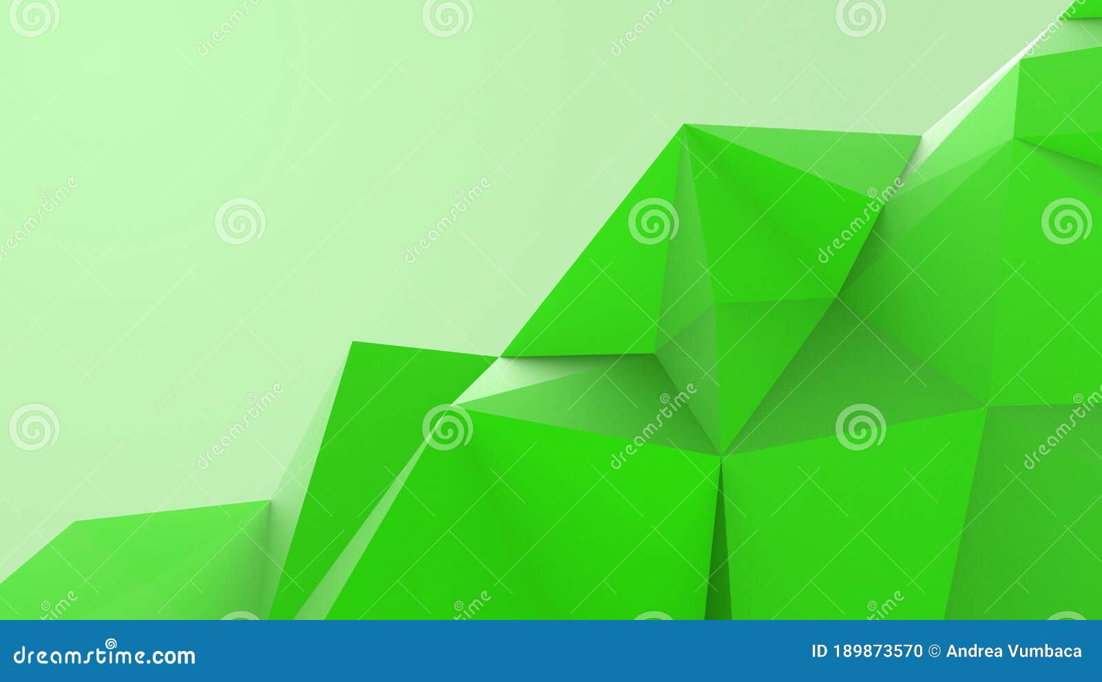 Green Abstract Modern Crystal Background. Polygon, Line, Triangle ...