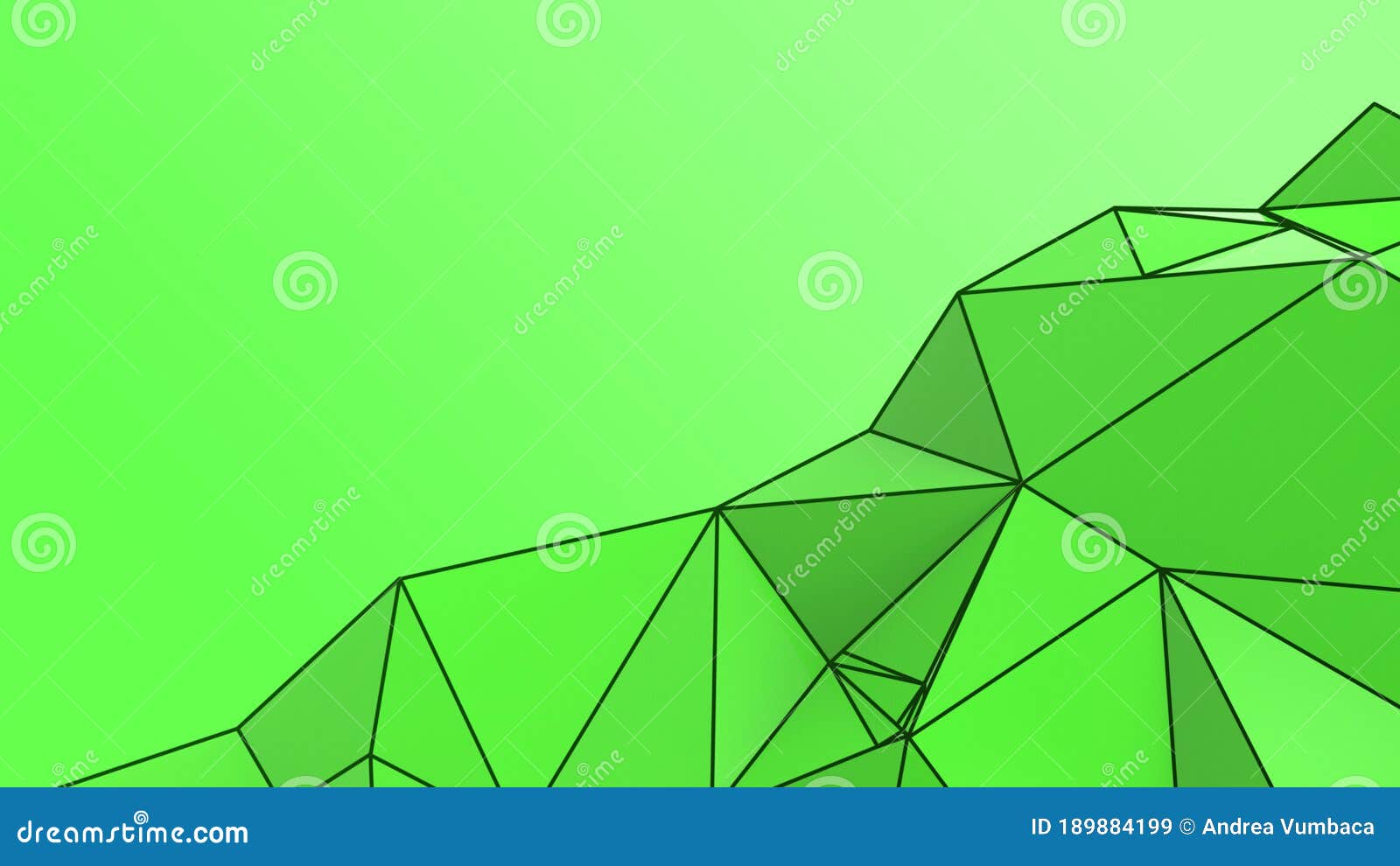 Green Abstract Modern Crystal Background. Polygon, Line, Triangle ...