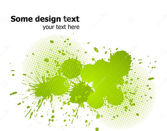 Green Abstract Paint Splashes Background. Vector Stock Vector ...