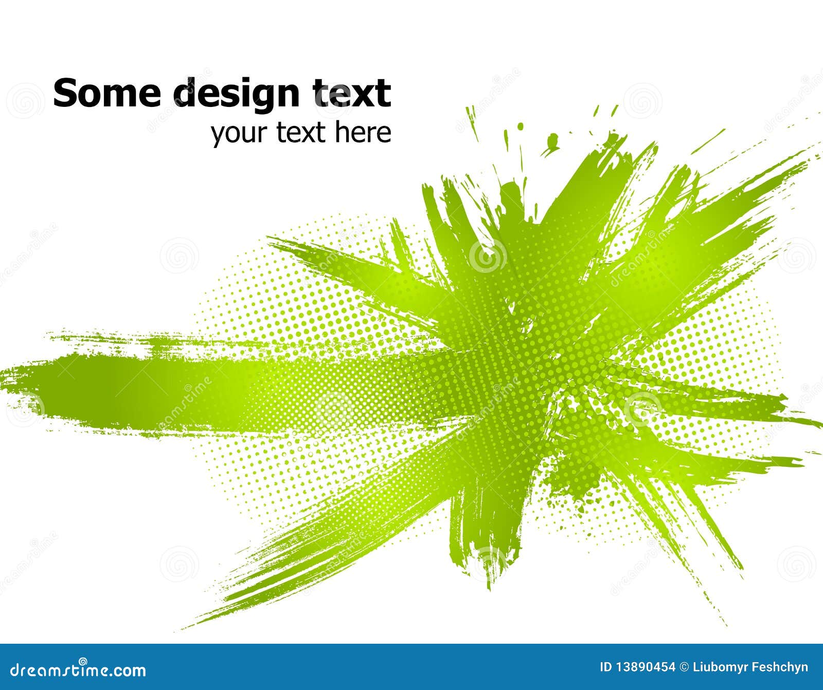 Green Abstract Paint Splashes Background. Vector Stock Vector ...