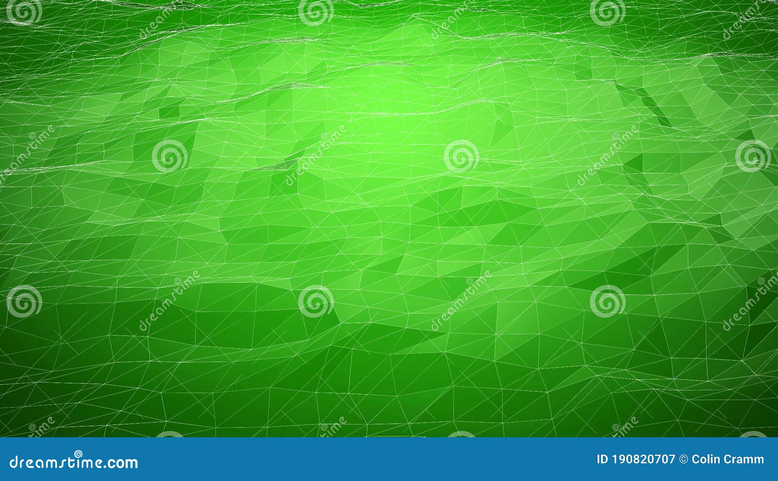 Green Abstract Polygonal Background with Shifting Wireframe Lines Stock ...