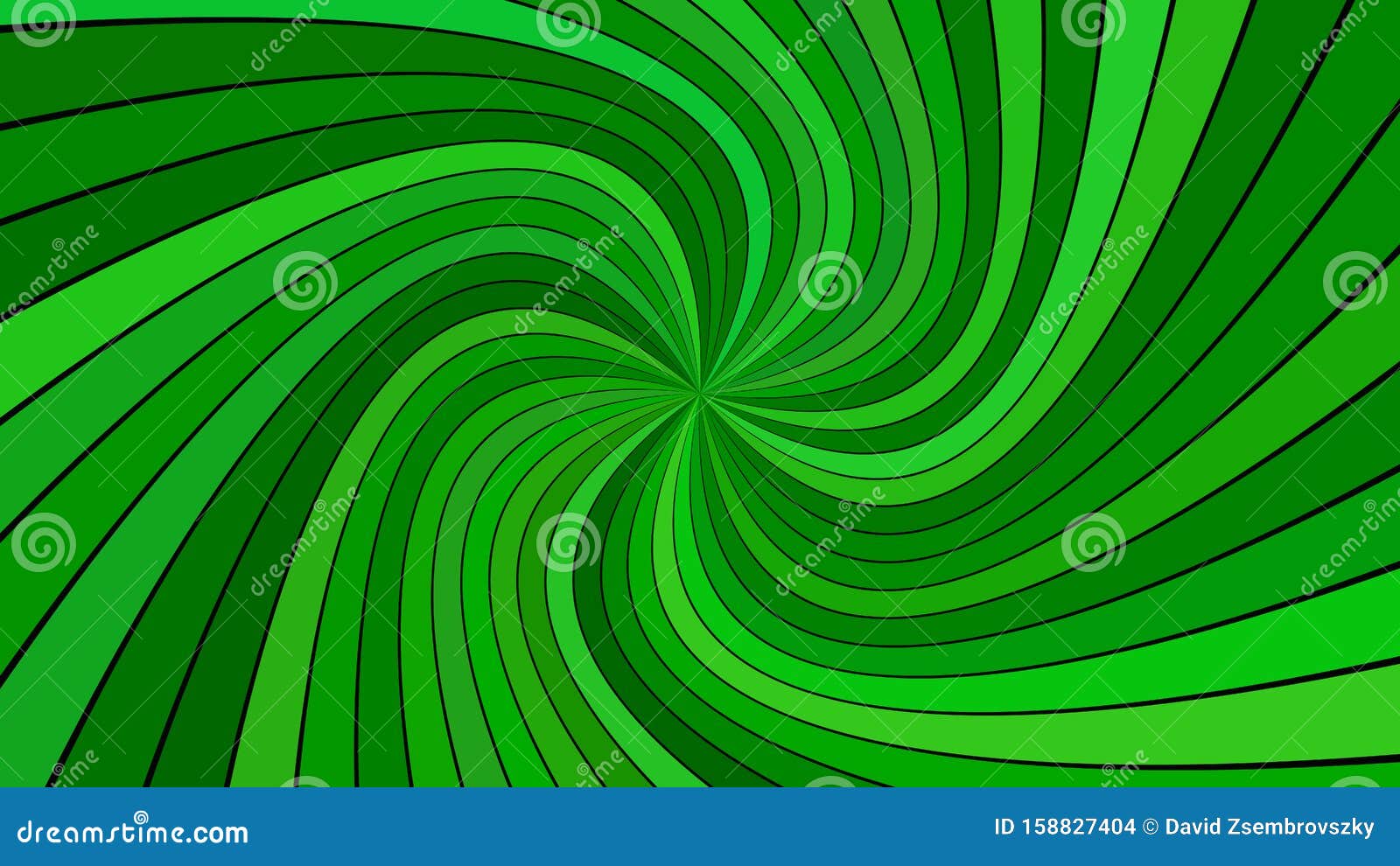 Green Abstract Psychedelic Spiral Ray Burst Stripe Background - Graphic ...