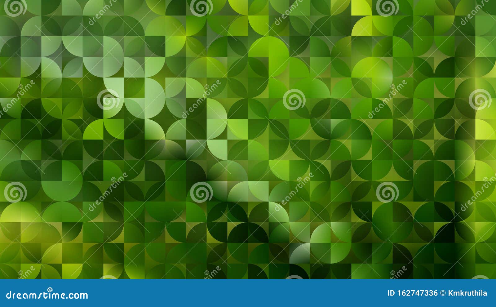 Green Abstract Quarter Circles Background Stock Vector - Illustration ...