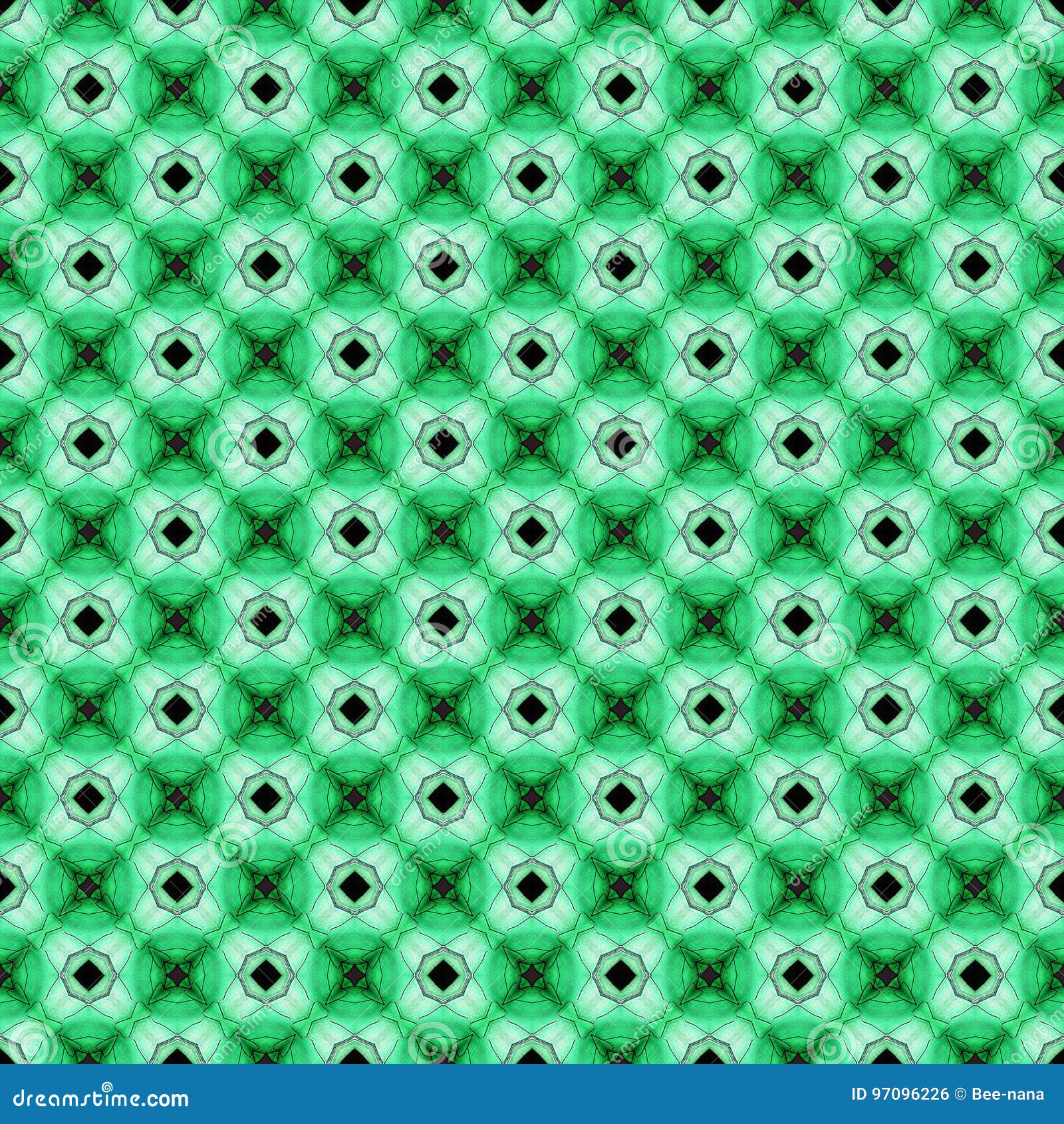 Green Abstract Seamless Pattern Illustration Stock Illustration ...