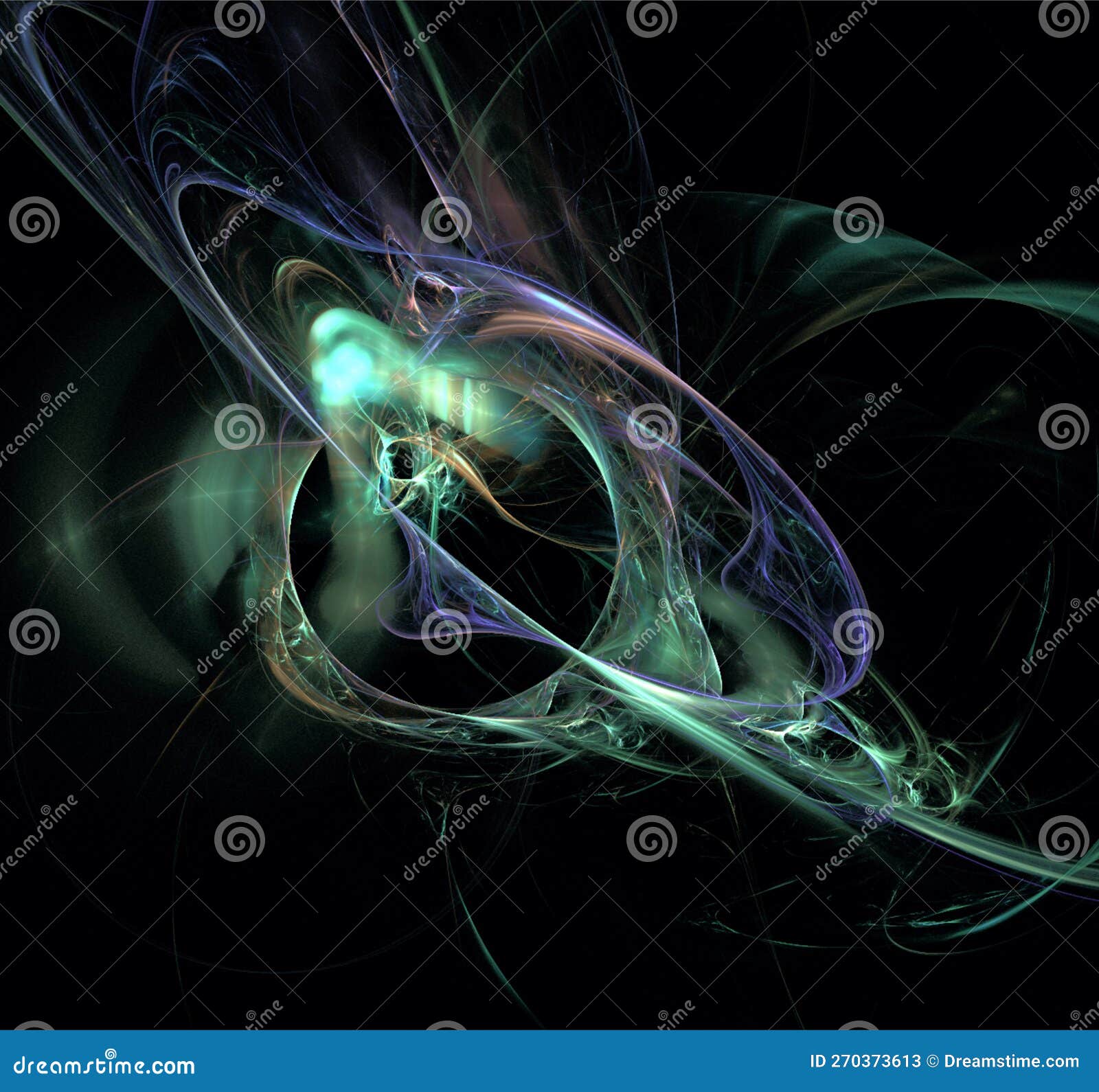 Green Abstract Spherical Linear Pattern on Black Background, Wallpaper ...