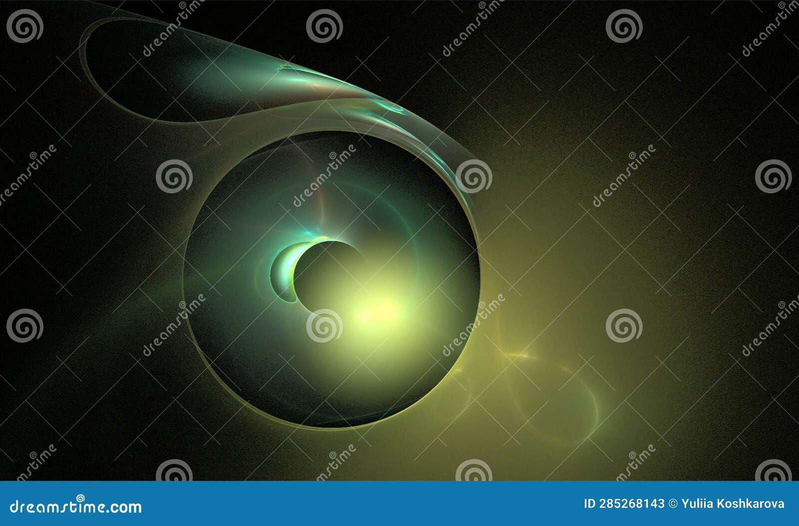 Green Abstract Spherical Linear Pattern on Black Background, Wallpaper ...