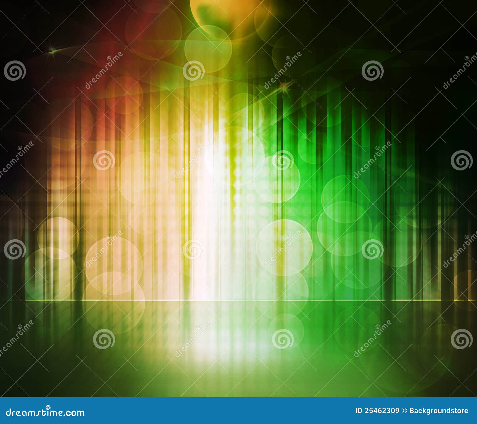 Green Abstract Stage Background Stock Illustration - Illustration of ...