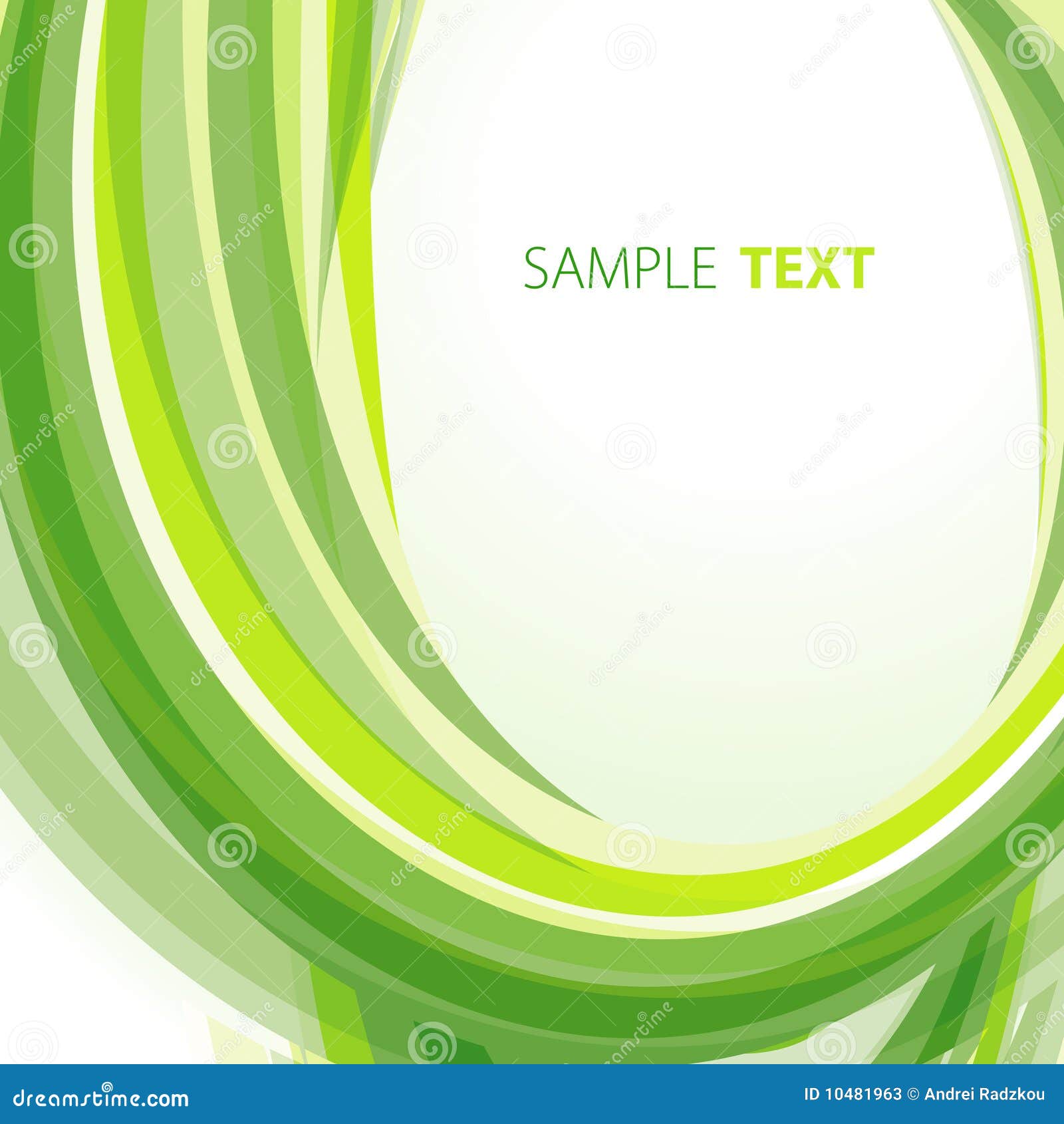 Green abstract template stock vector. Illustration of modern - 10481963