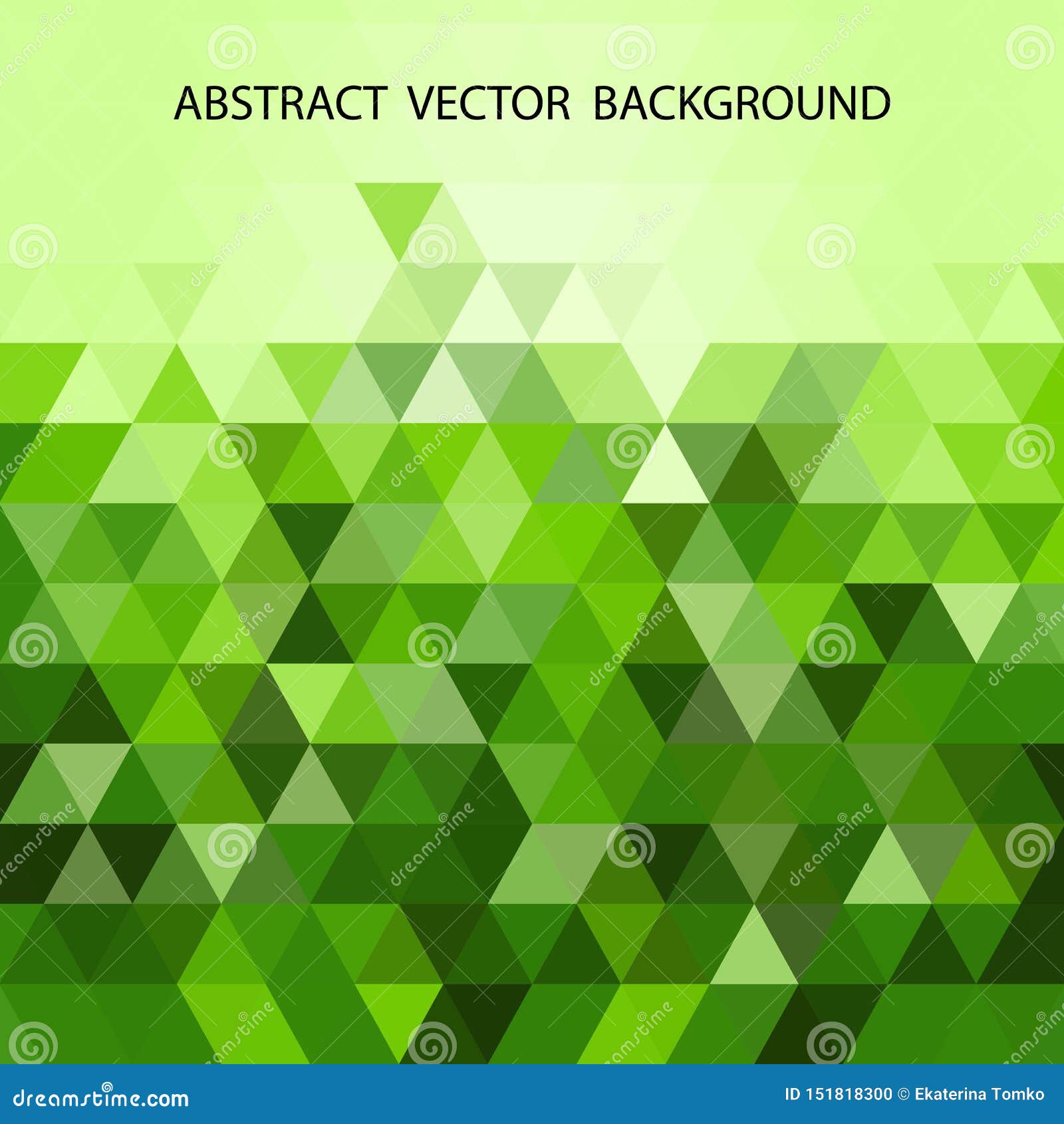 Green Abstract Triangles Layout for Advertising. Eps 10 Stock Vector ...