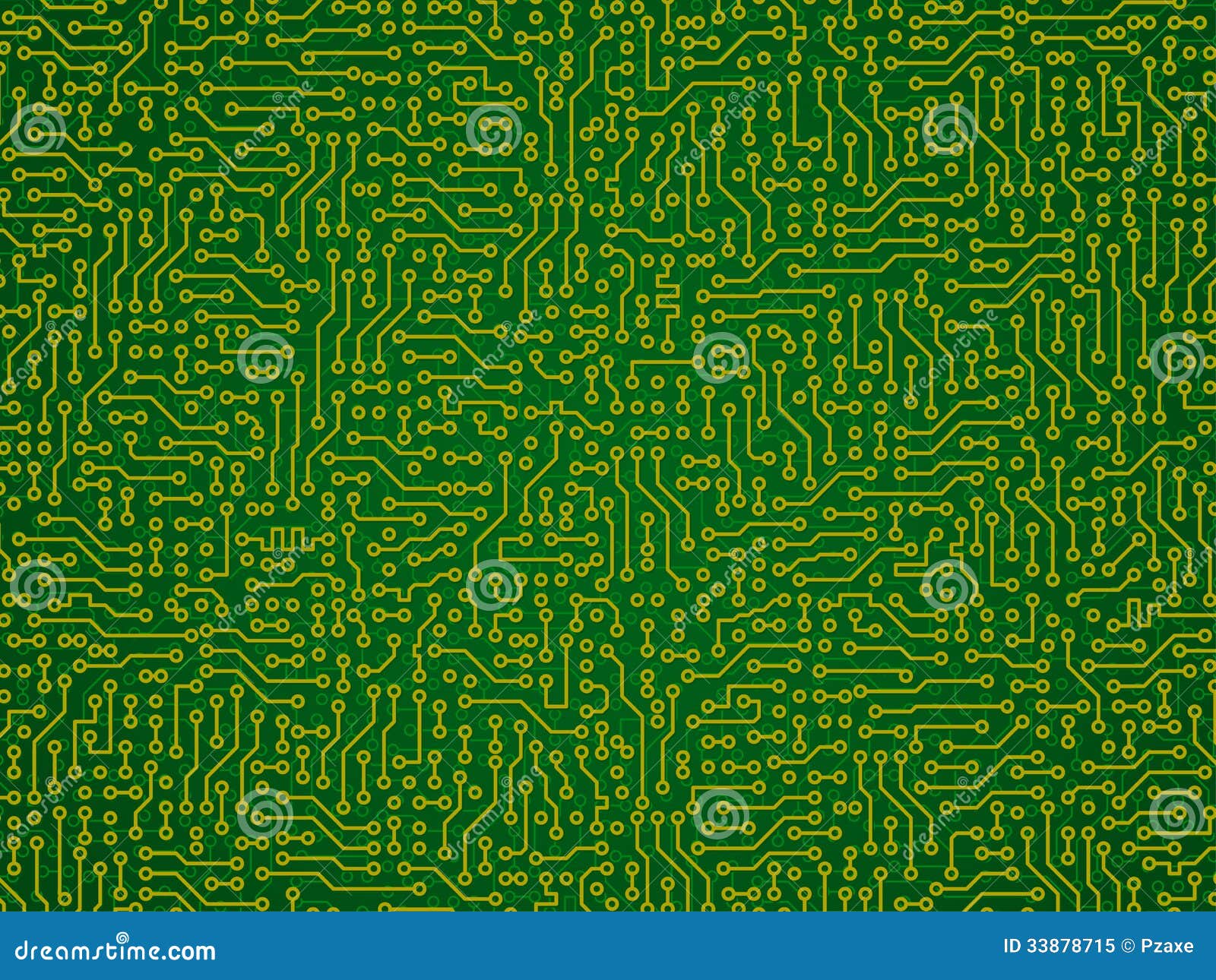 Green Abstract Vector Background - Electronic Circ Stock Vector ...