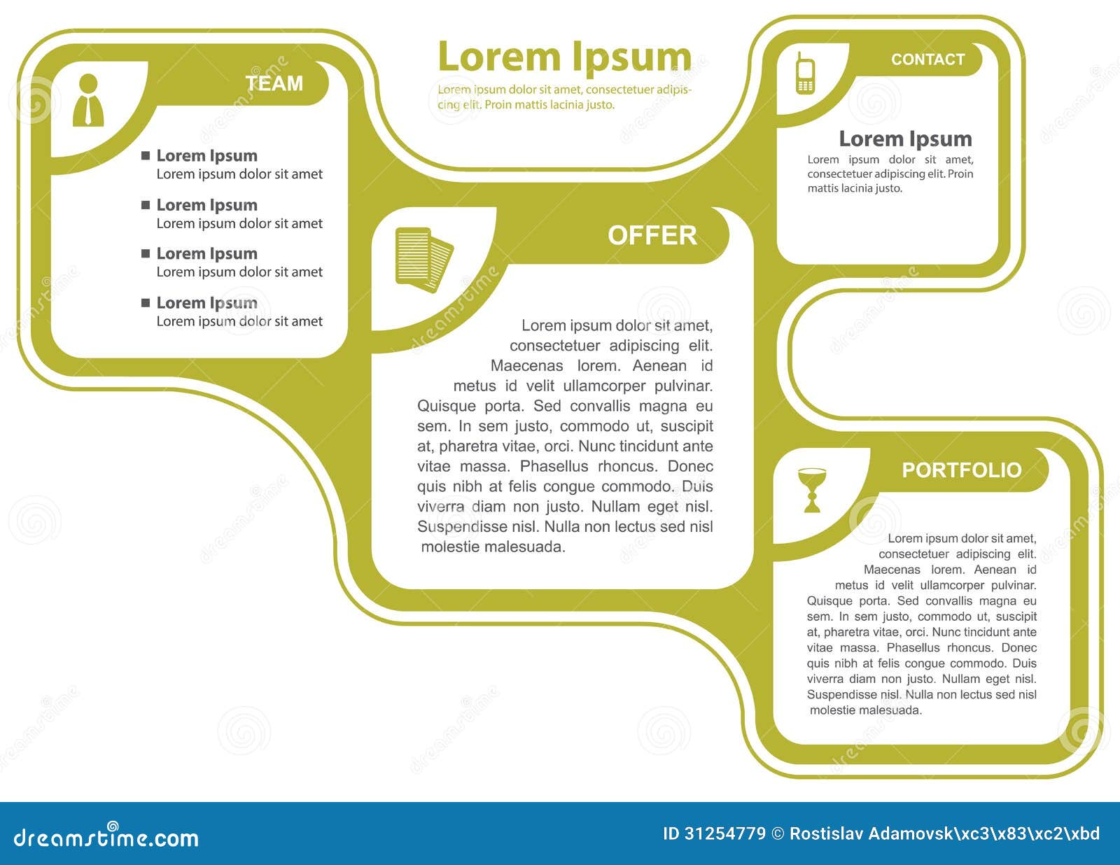 Green Abstract Vector Infographic Background Concept Stock Vector ...