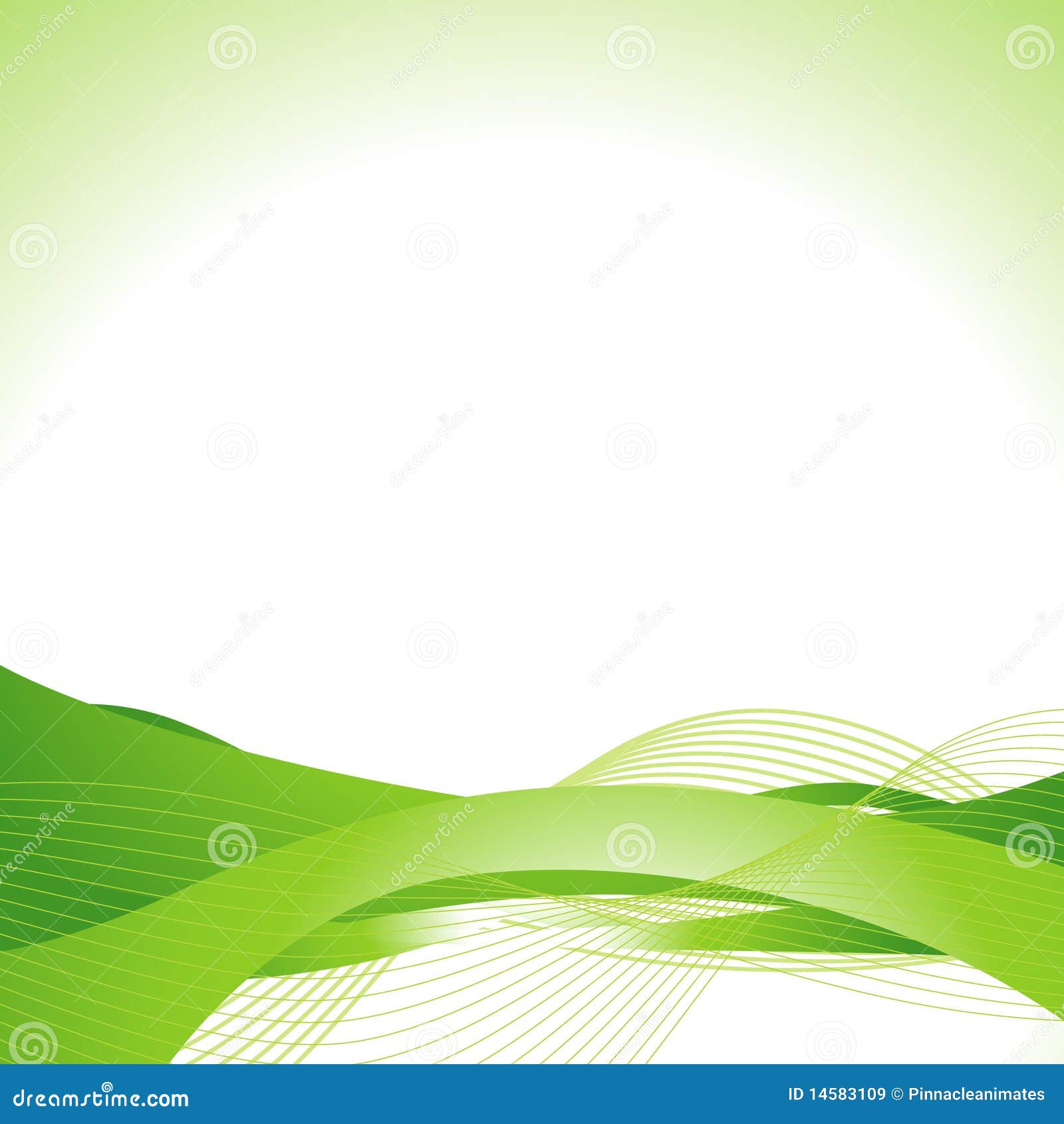 Green abstract wave stock vector. Illustration of green - 14583109