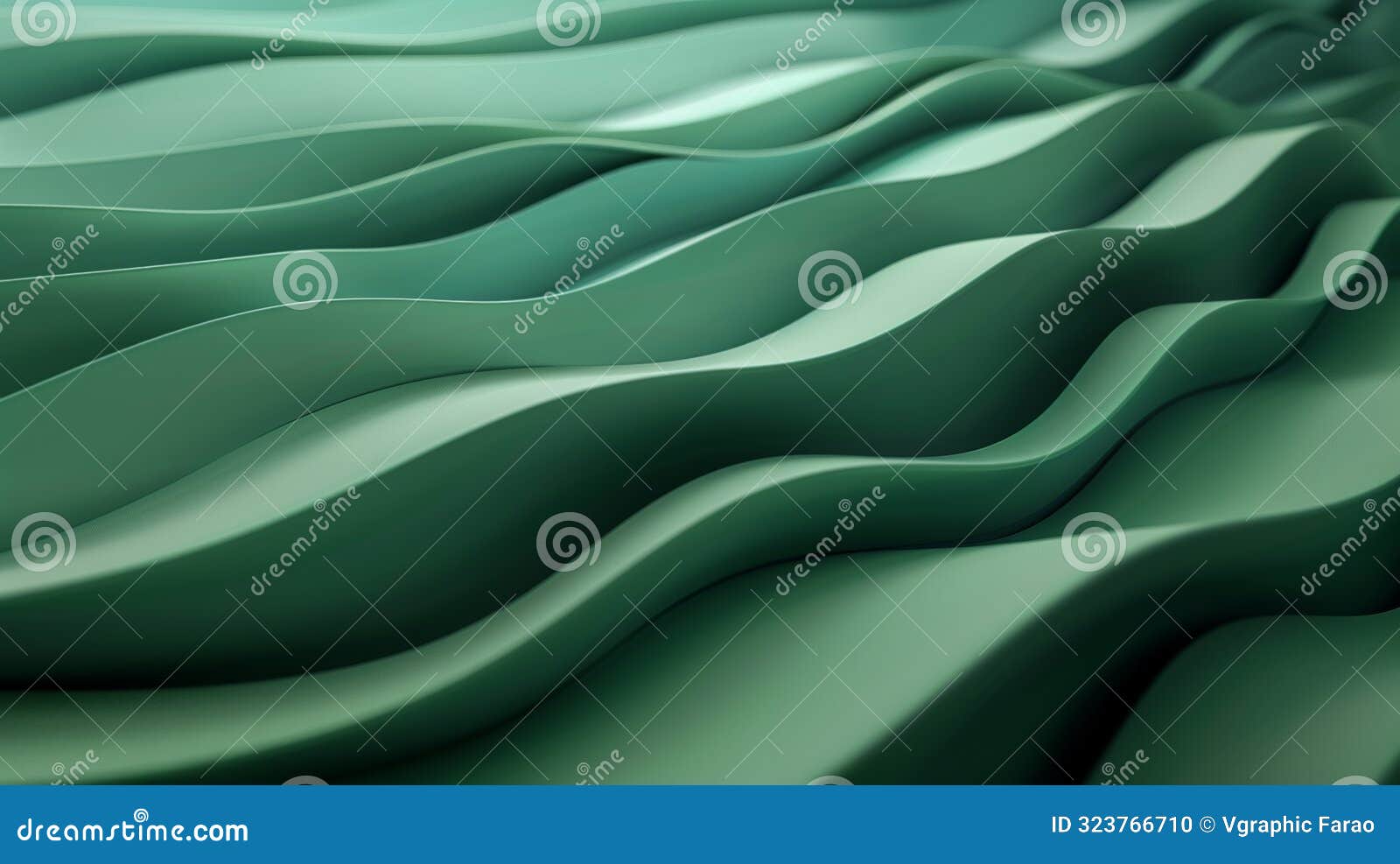 Green Abstract Wave Pattern, Smooth Gradient. Modern Design and Texture ...