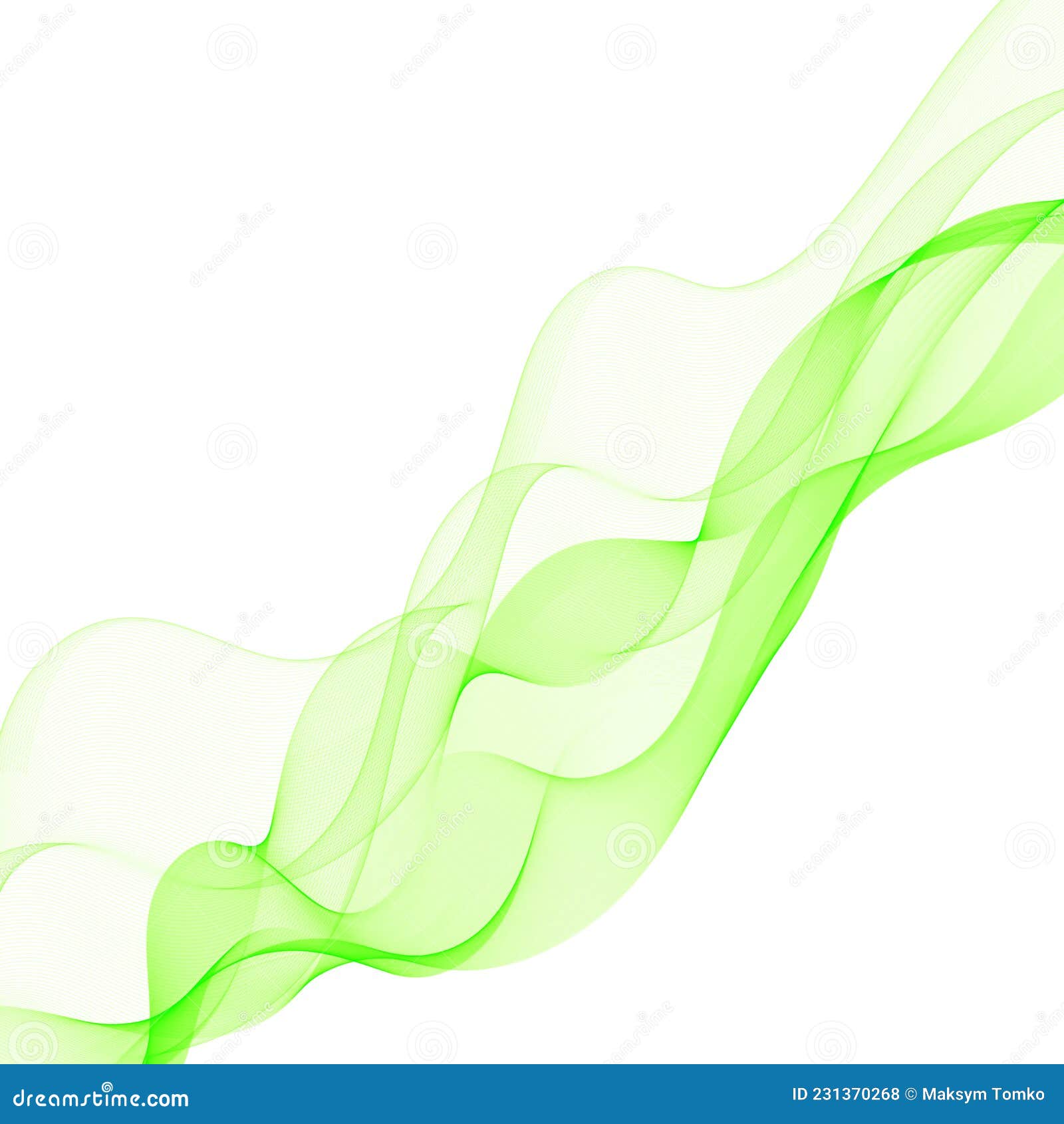 Green Abstract Wave. Vector Image. Presentation Template. Eps 10 Stock ...