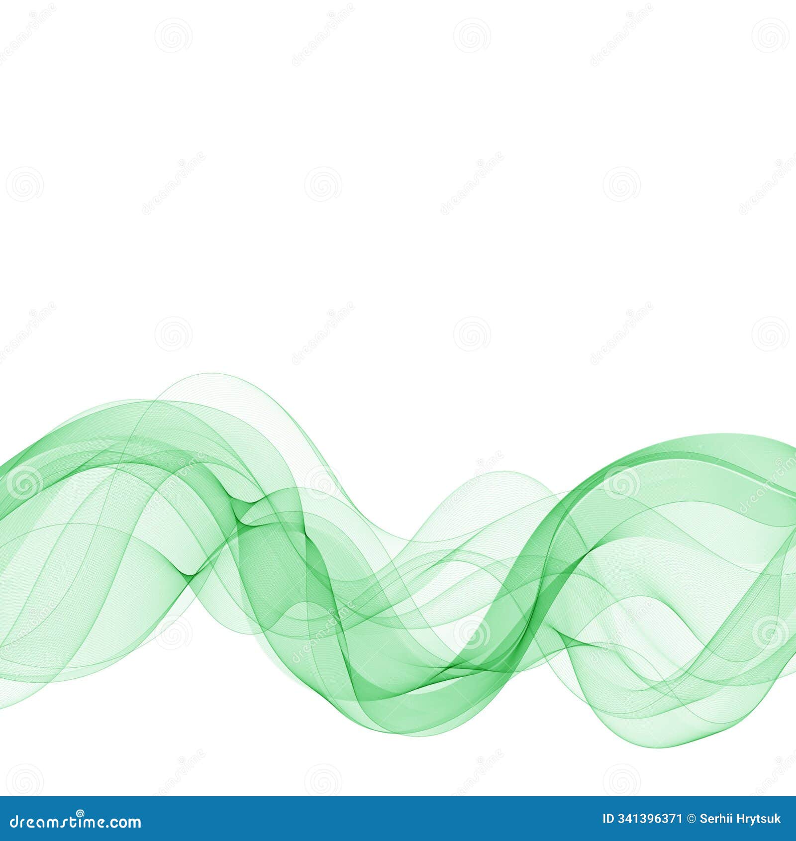 Green Abstract Wave. Vector Wave Pattern. Design Element. Eps 10 Stock ...