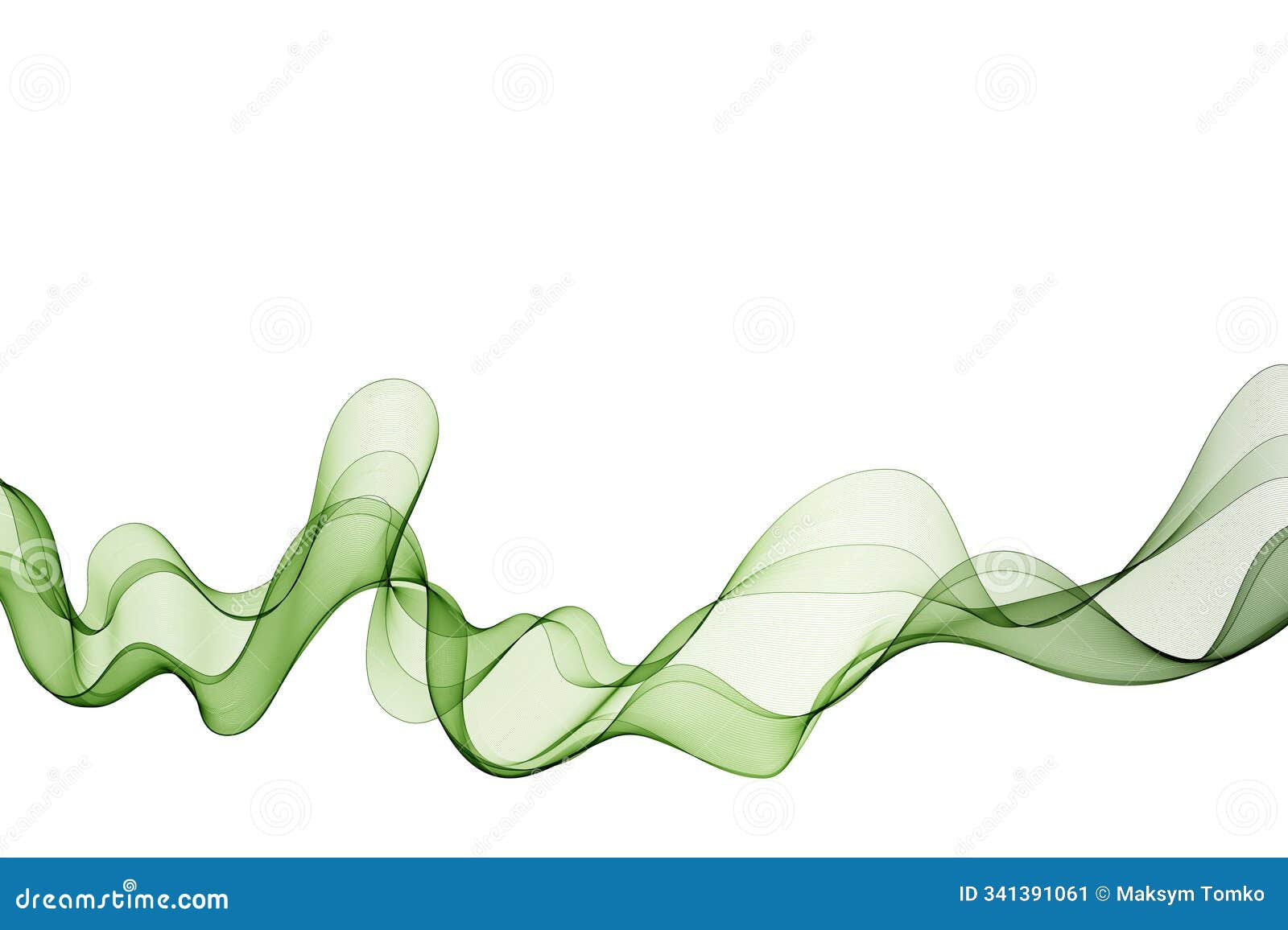 Green Abstract Wave. Vector Wave Pattern. Eps 10 Stock Illustration ...