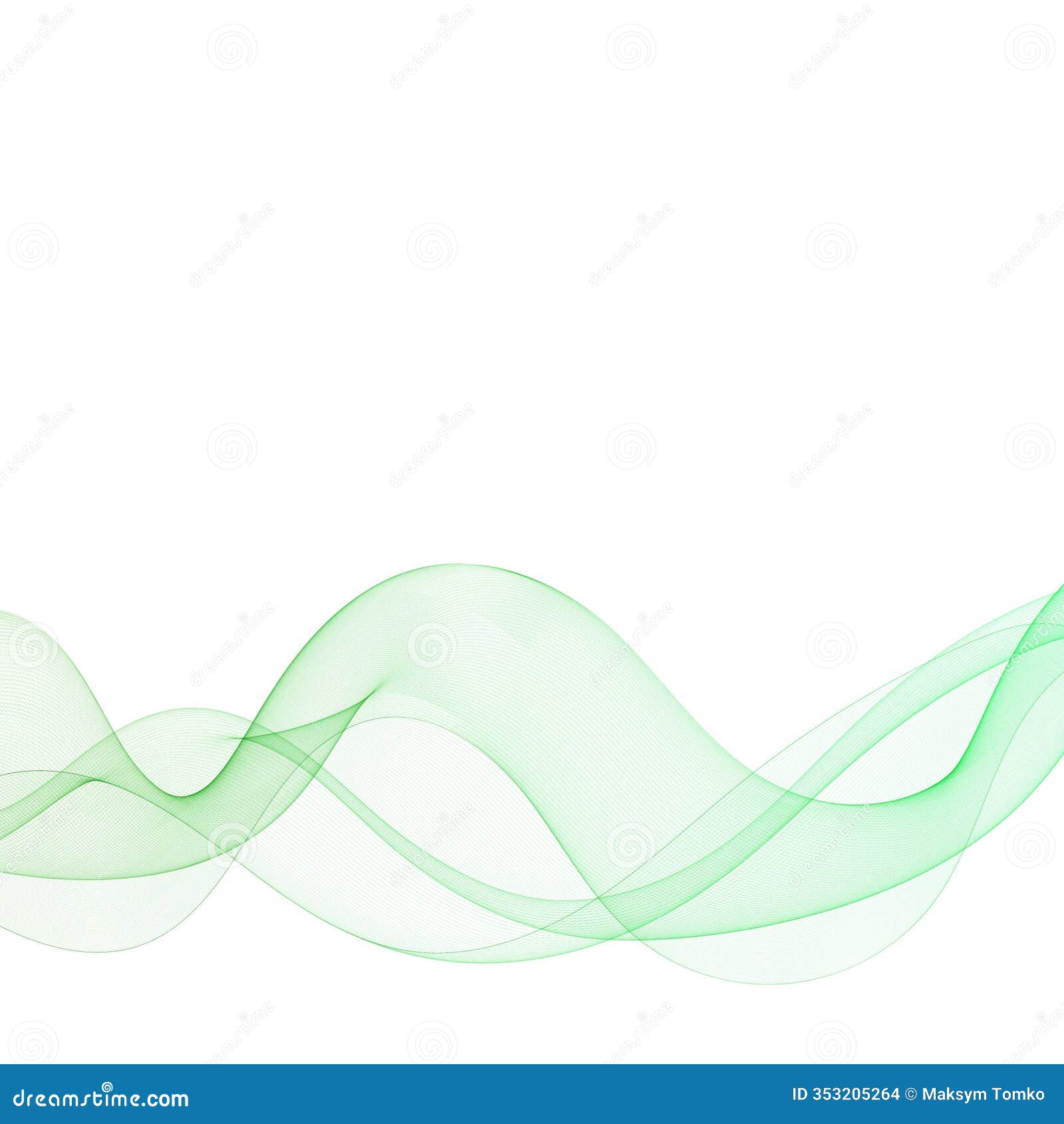 Green Abstract Wave. Vector Wave Pattern. Eps 10 Stock Illustration ...
