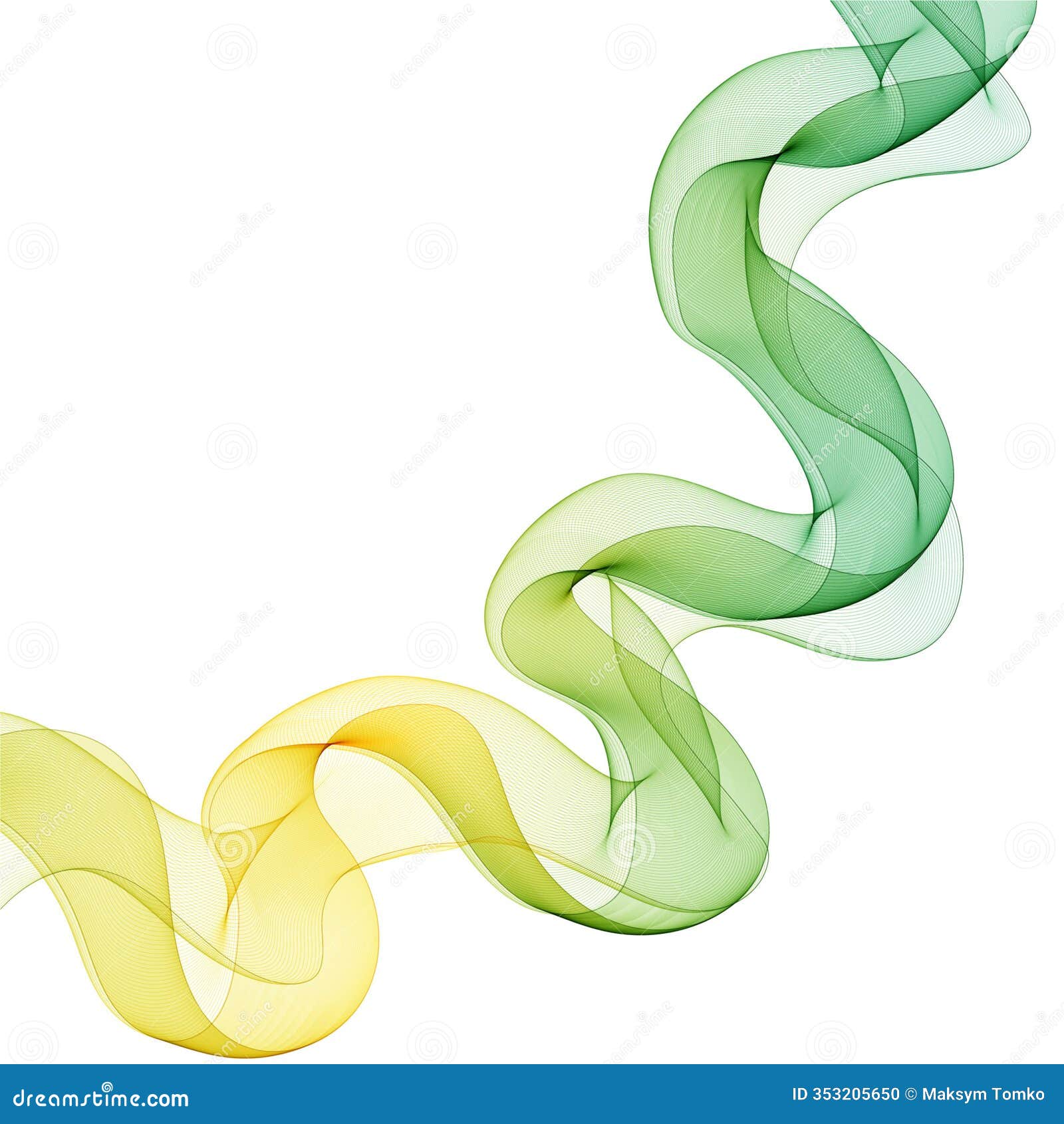 Green Abstract Wave. Vector Wave Pattern. Eps 10 Stock Illustration ...