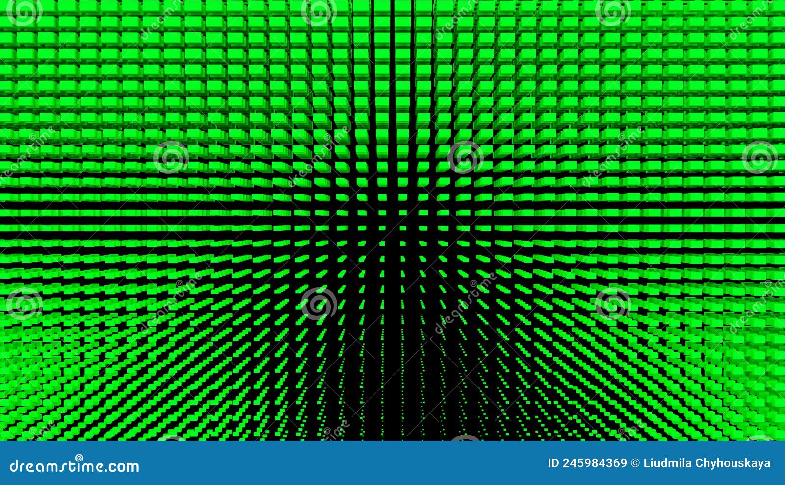 Green Abstraction with Lots of Small Rectangular Cubes. Interesting ...