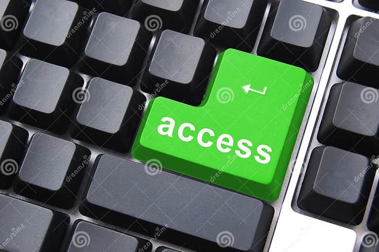 Green access button stock image. Image of green, office - 10847629