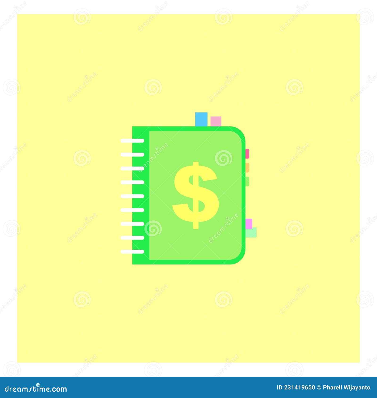Green Accountancy Book stock vector. Illustration of diagram - 231419650