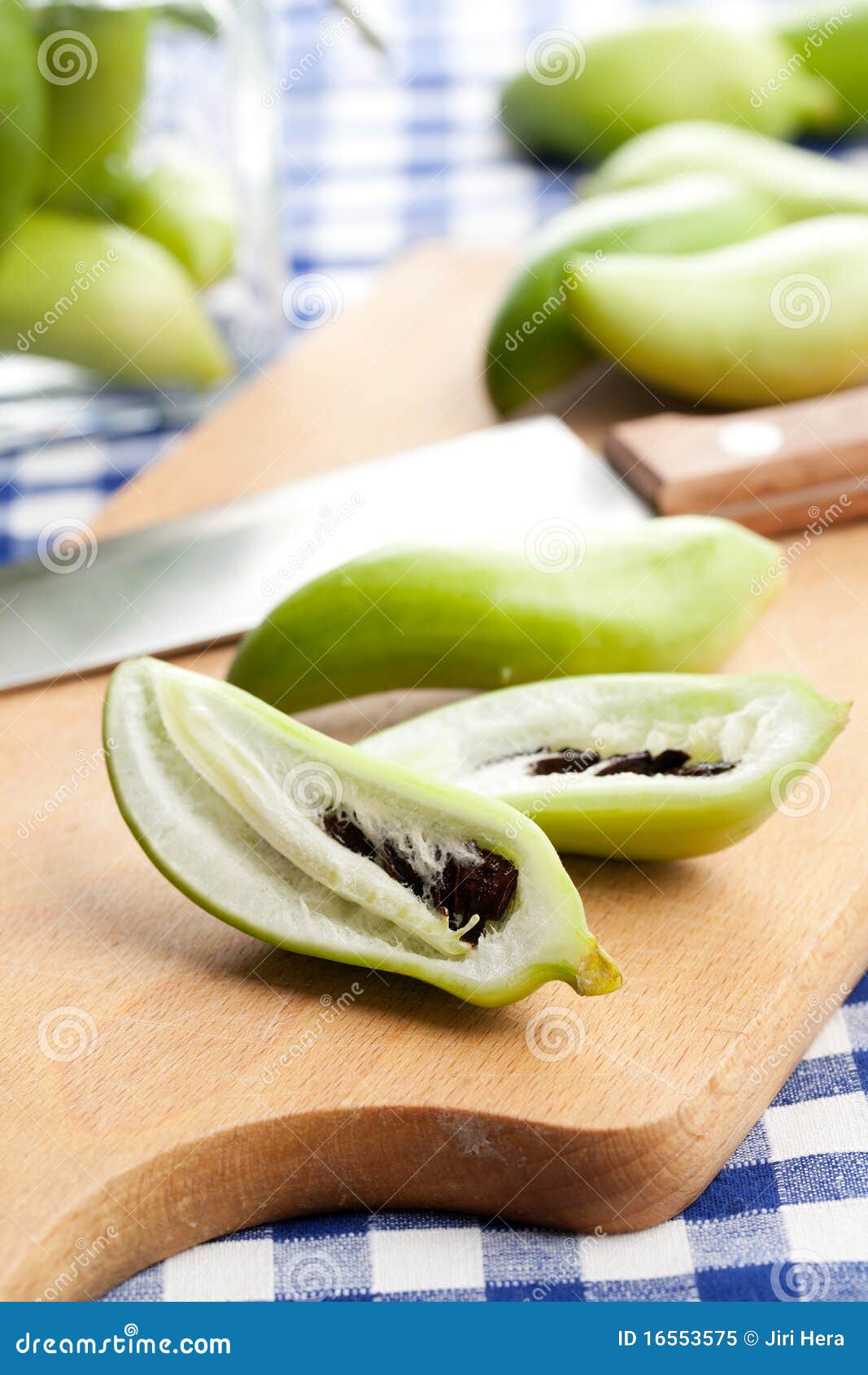 Green achocha stock image. Image of caygua, eating, food - 16553575