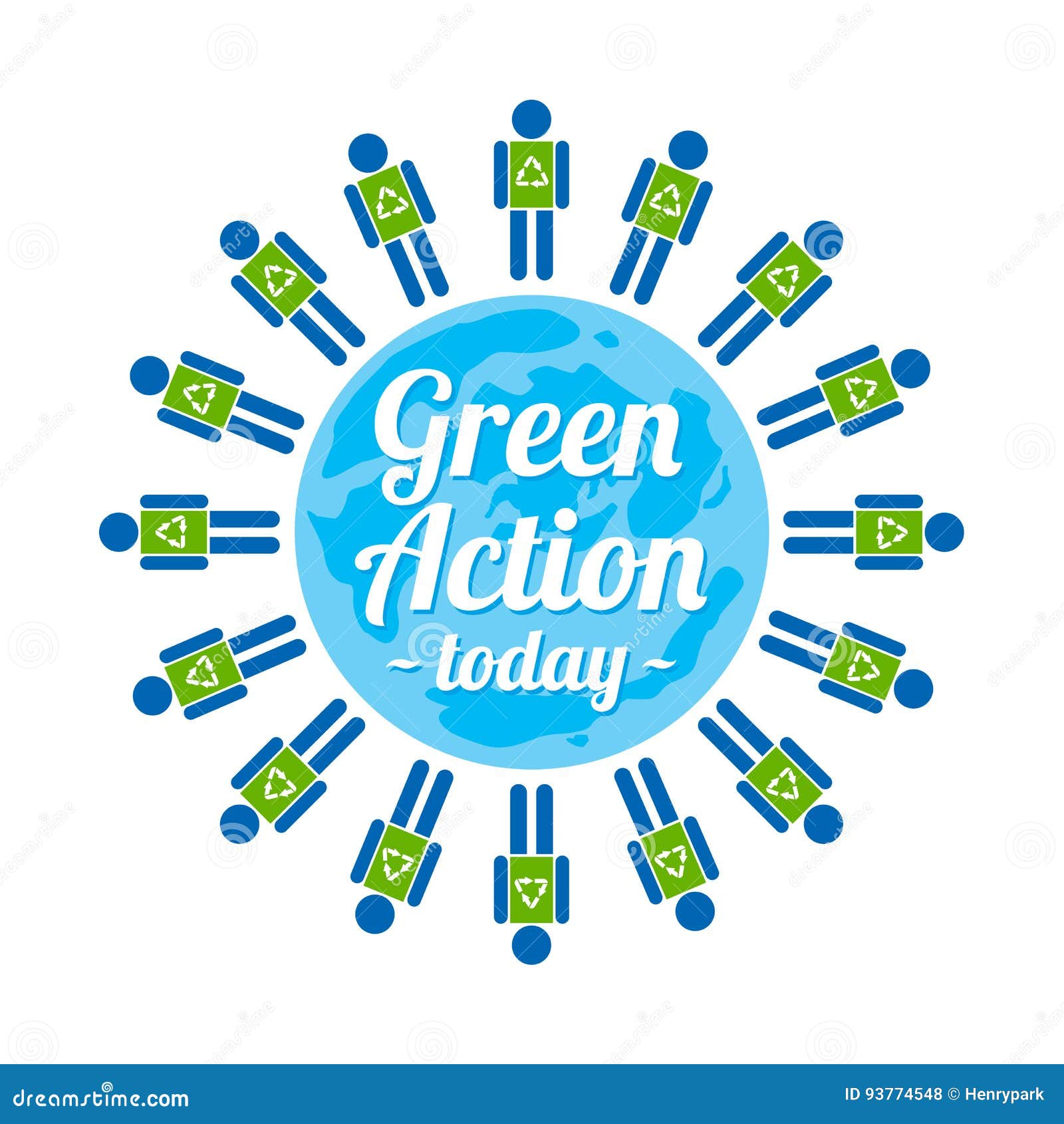 Green action sign stock vector. Illustration of littering - 93774548