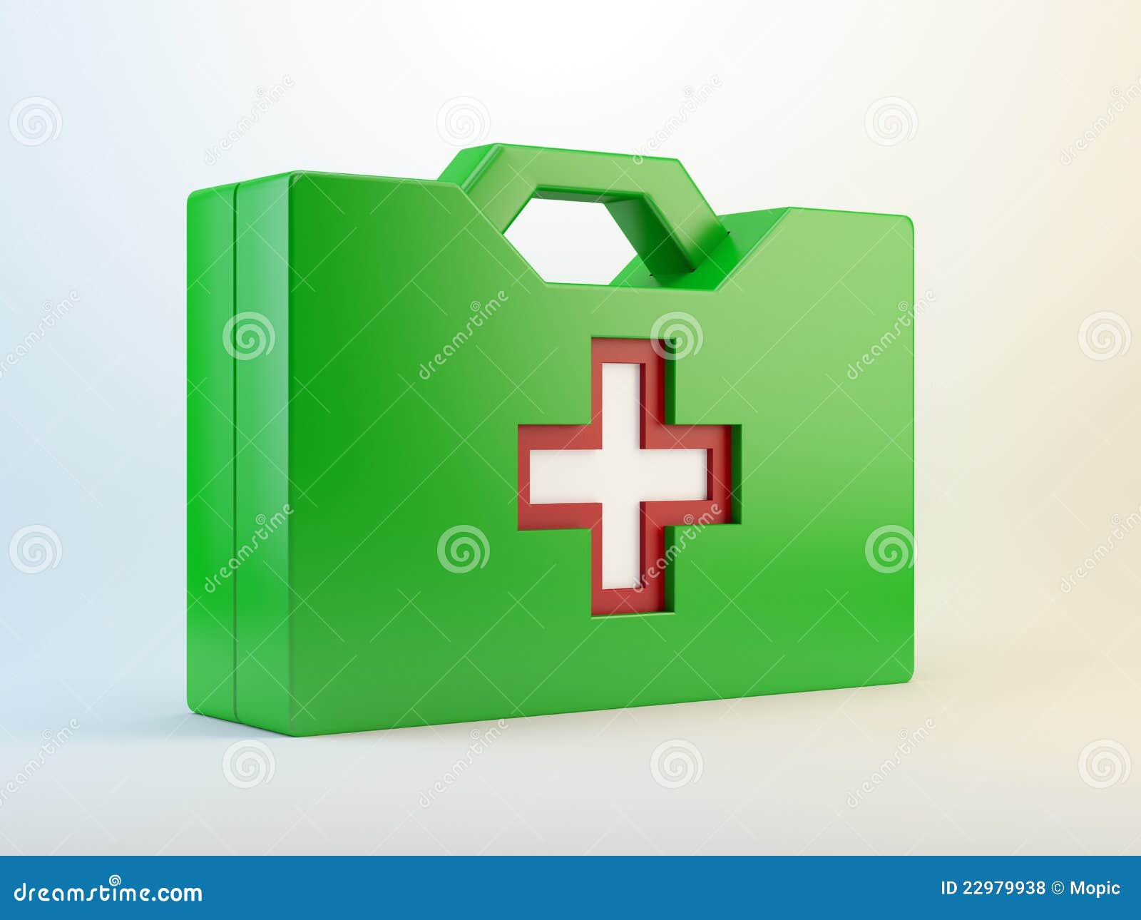 Green aid kit stock illustration. Illustration of preparation - 22979938