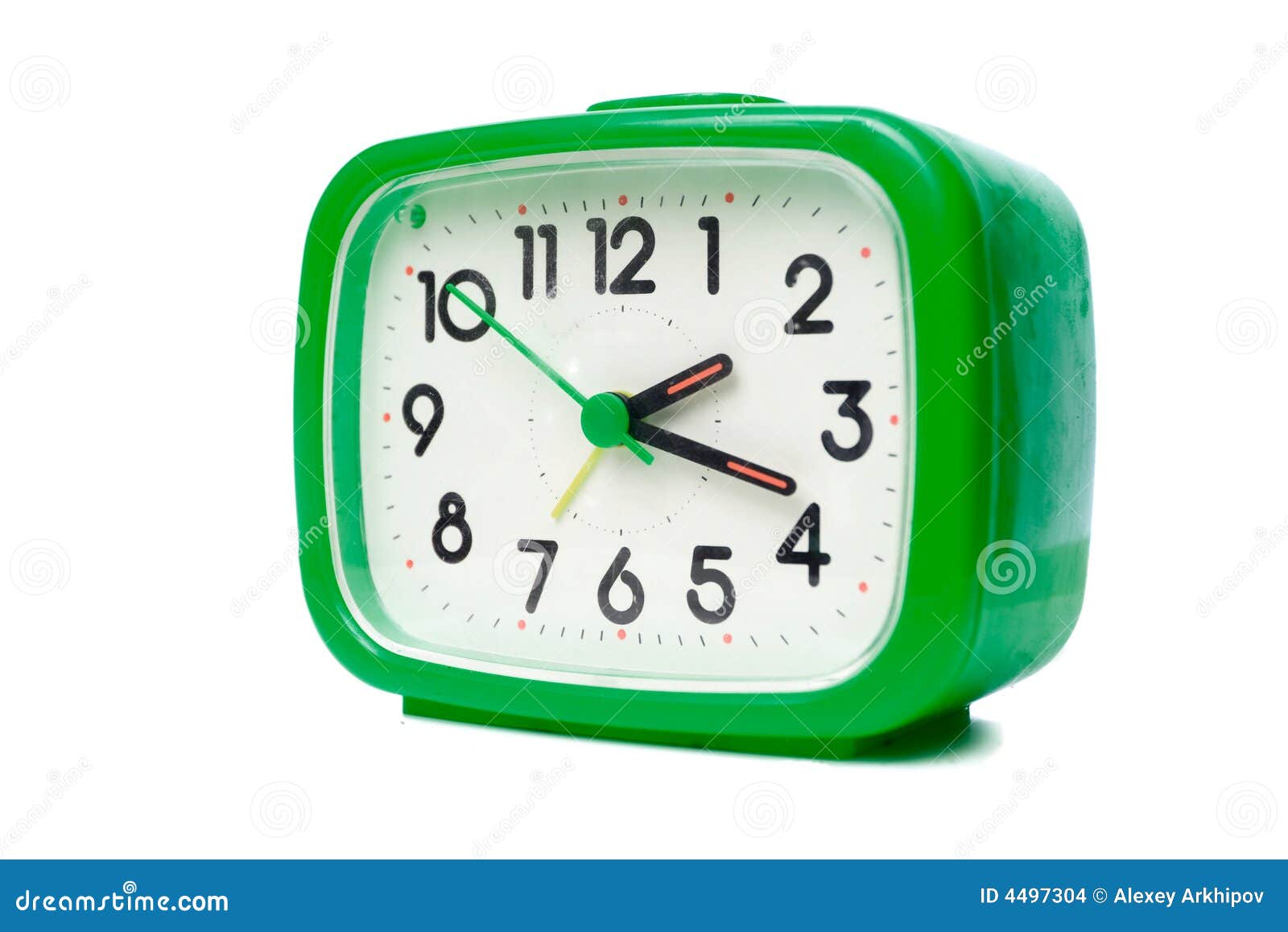 Green Alarm Clock Royalty-Free Stock Image | CartoonDealer.com #4497304