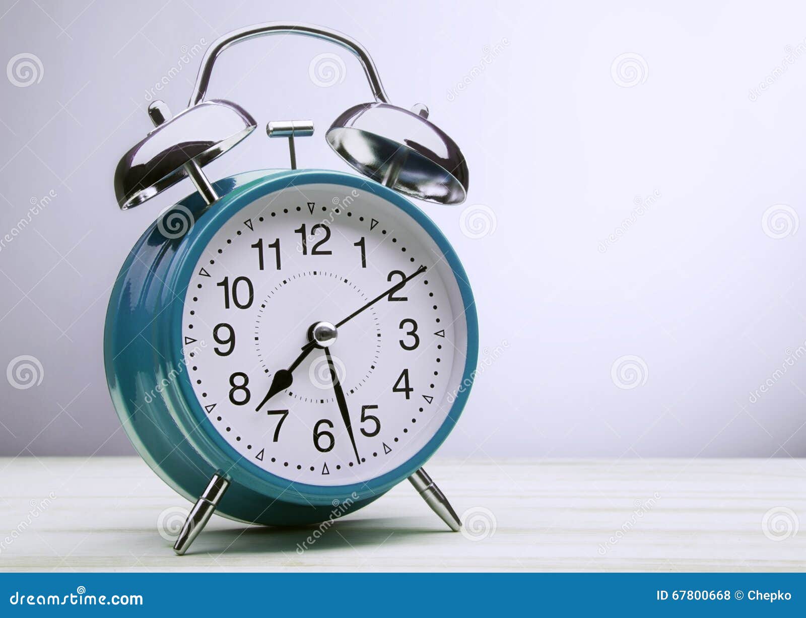 Green Alarm Clock Morning Wake-up Time Stock Photo - Image of number ...